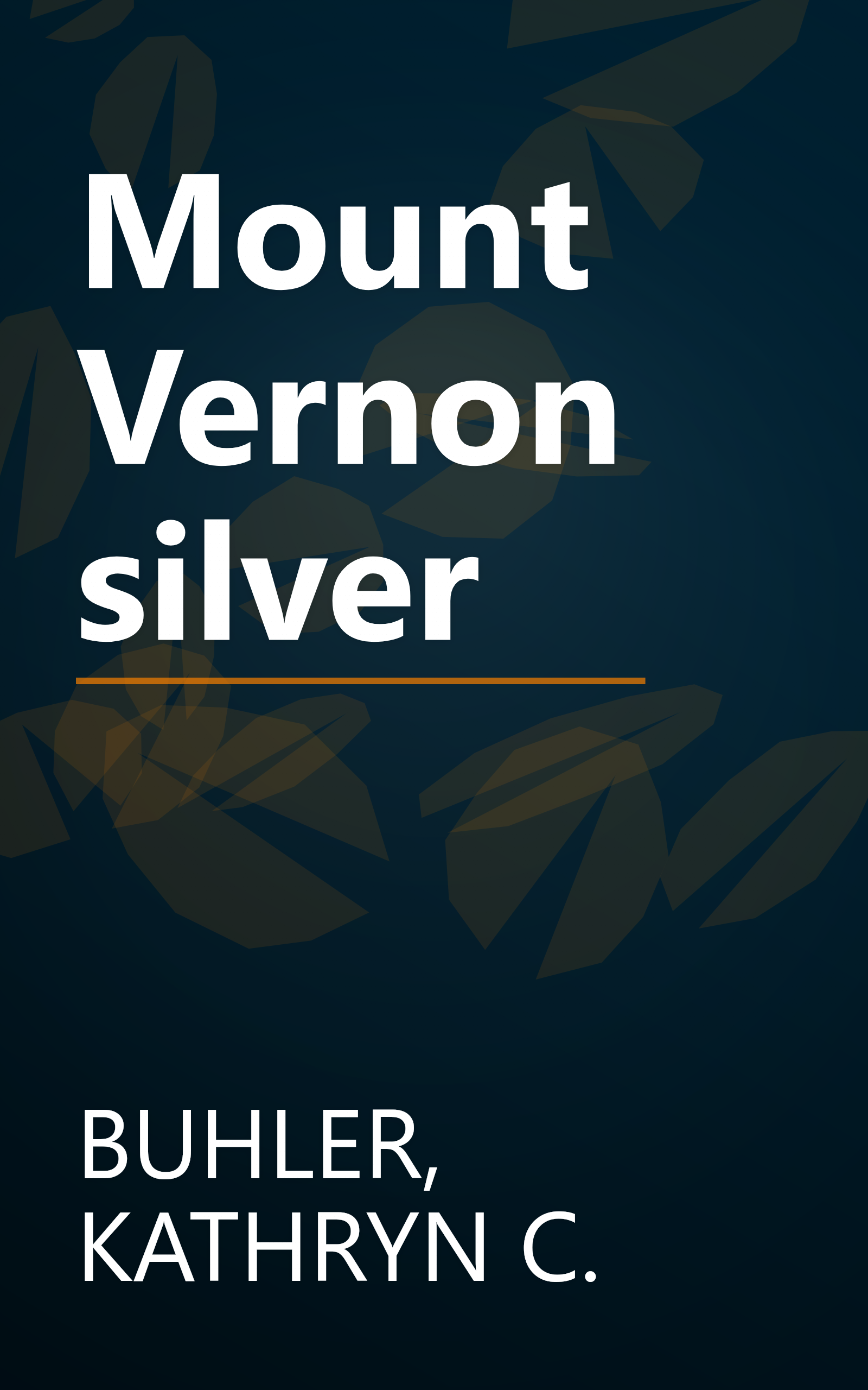 Mount Vernon silver book cover