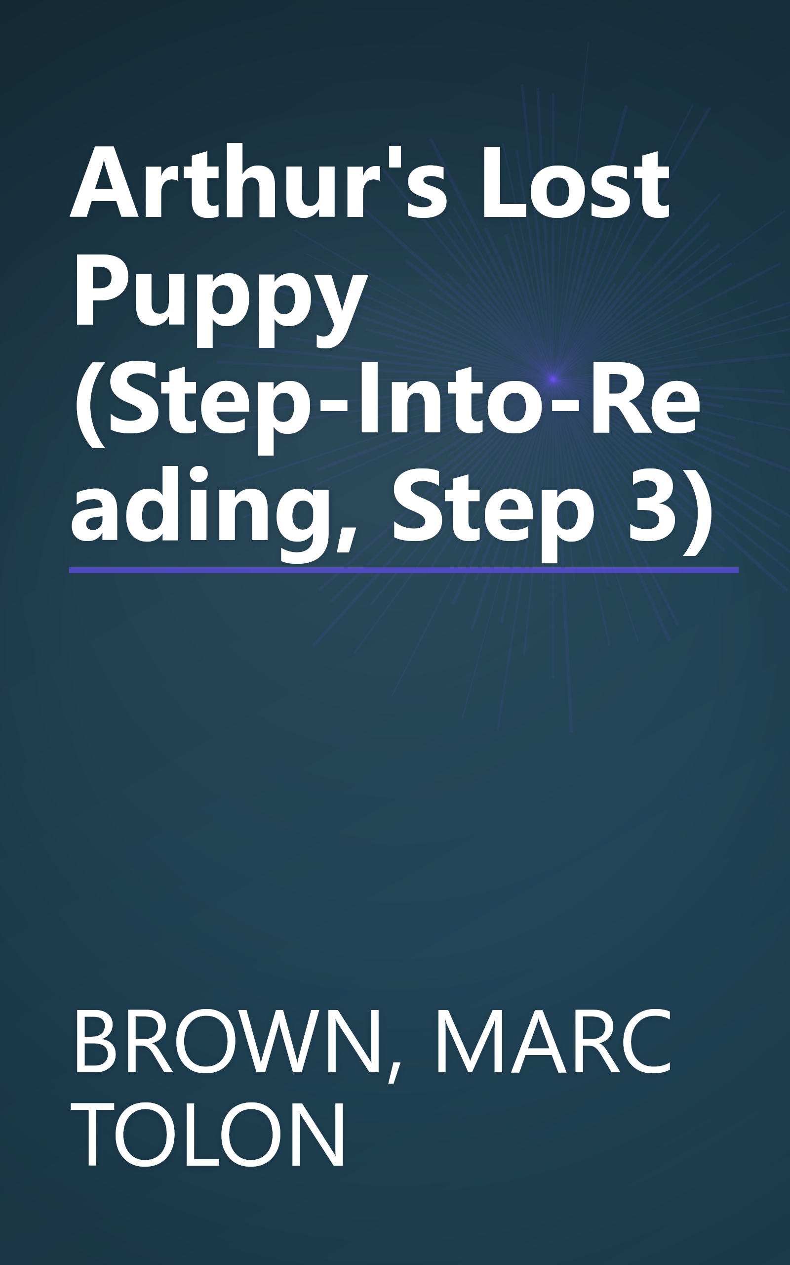 Arthur's Lost Puppy (Step-Into-Reading, Step 3) book cover