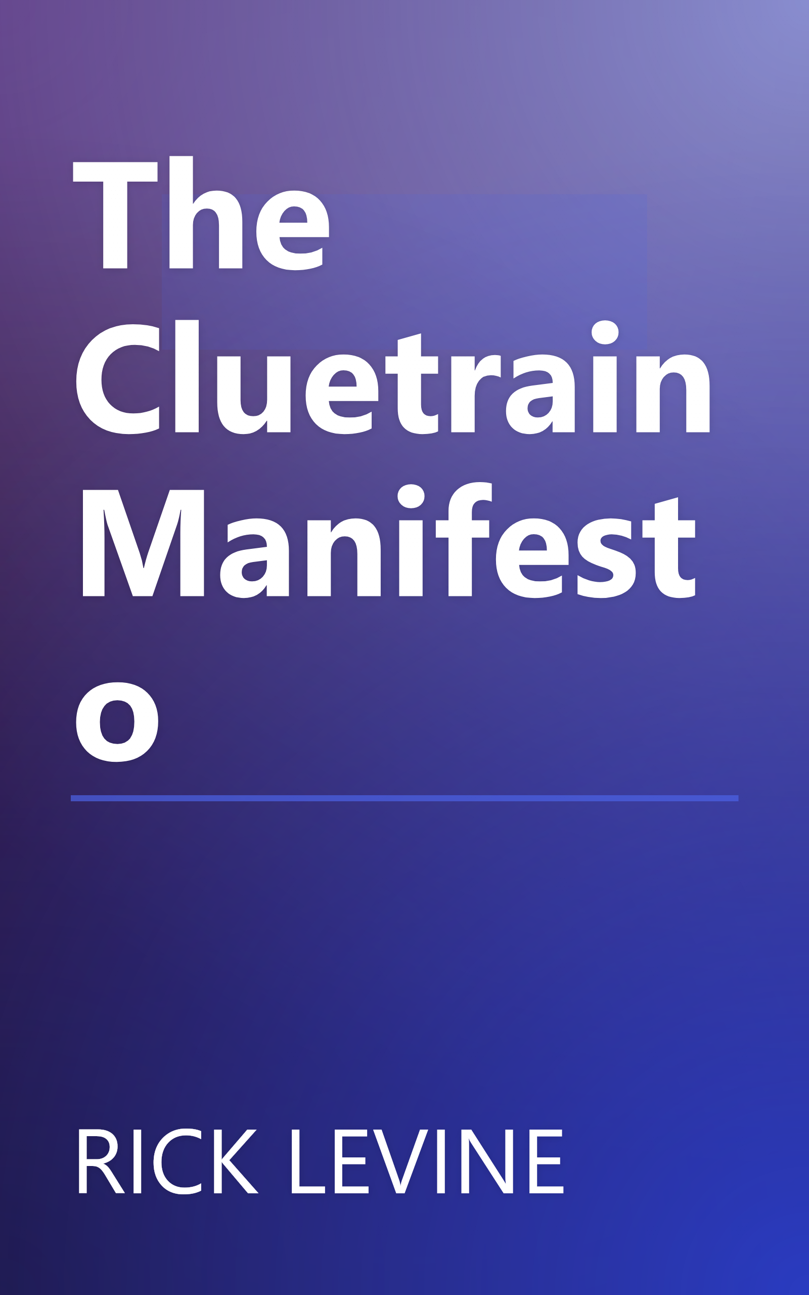 The Cluetrain Manifesto book cover