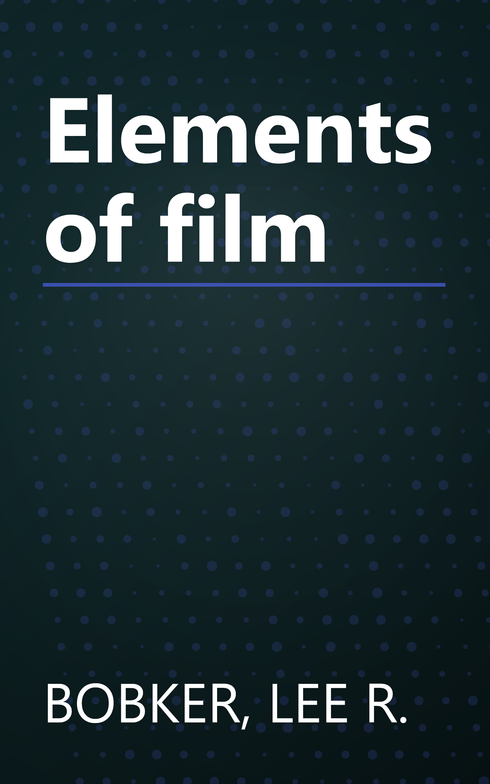 Elements of film book cover