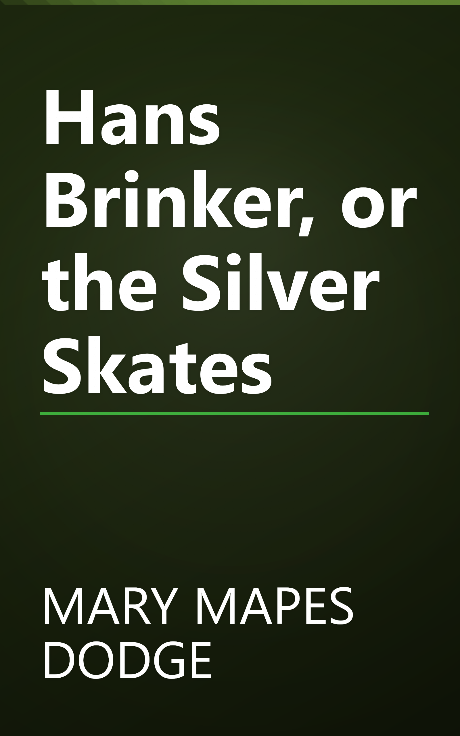 Hans Brinker, or the Silver Skates book cover