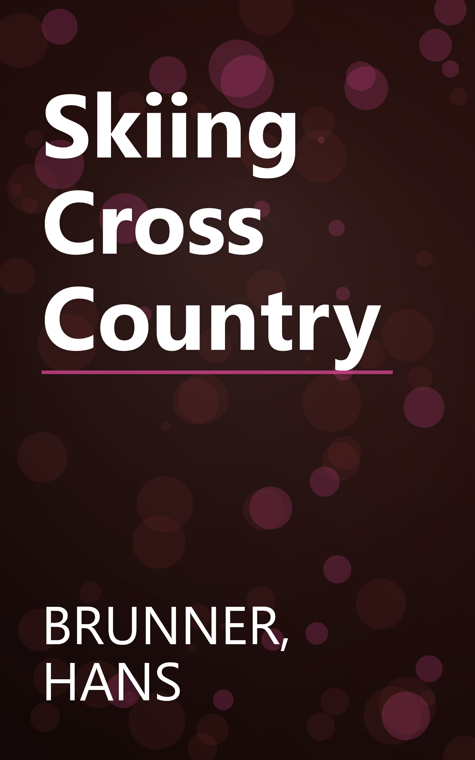 Skiing Cross Country book cover