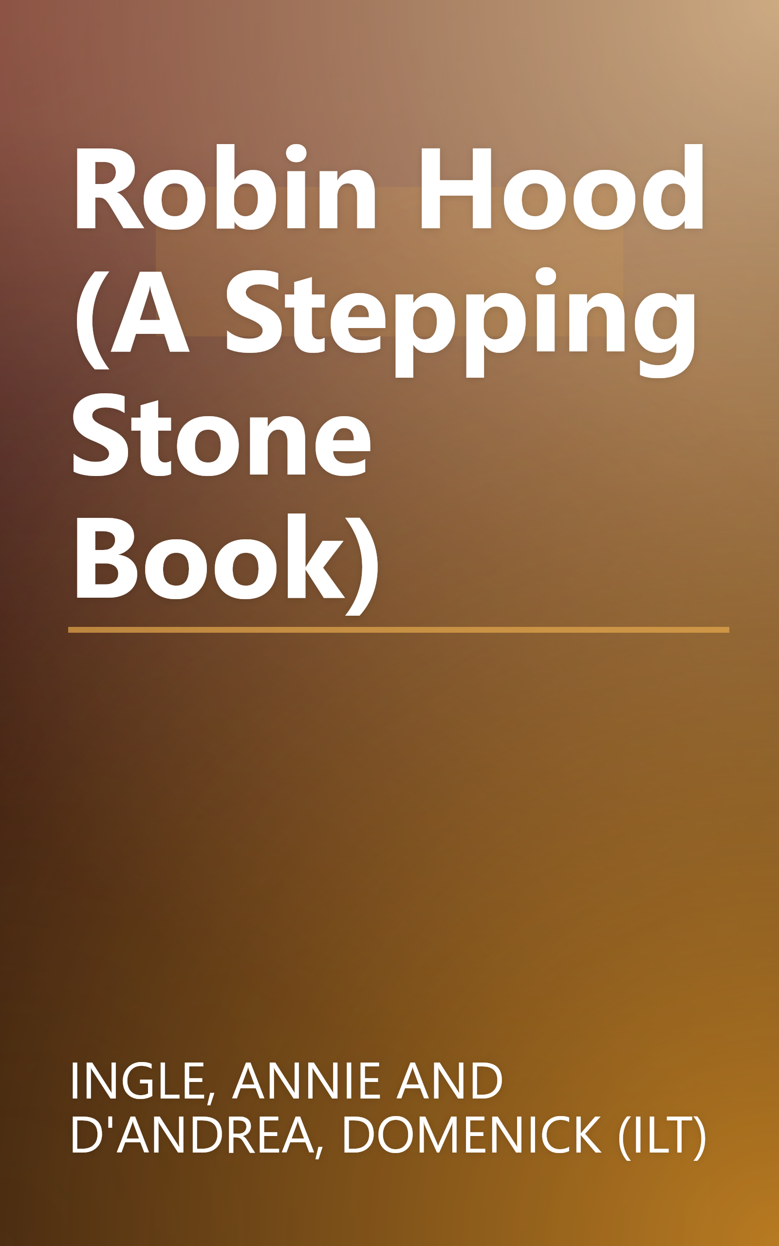 Robin Hood (A Stepping Stone Book) book cover