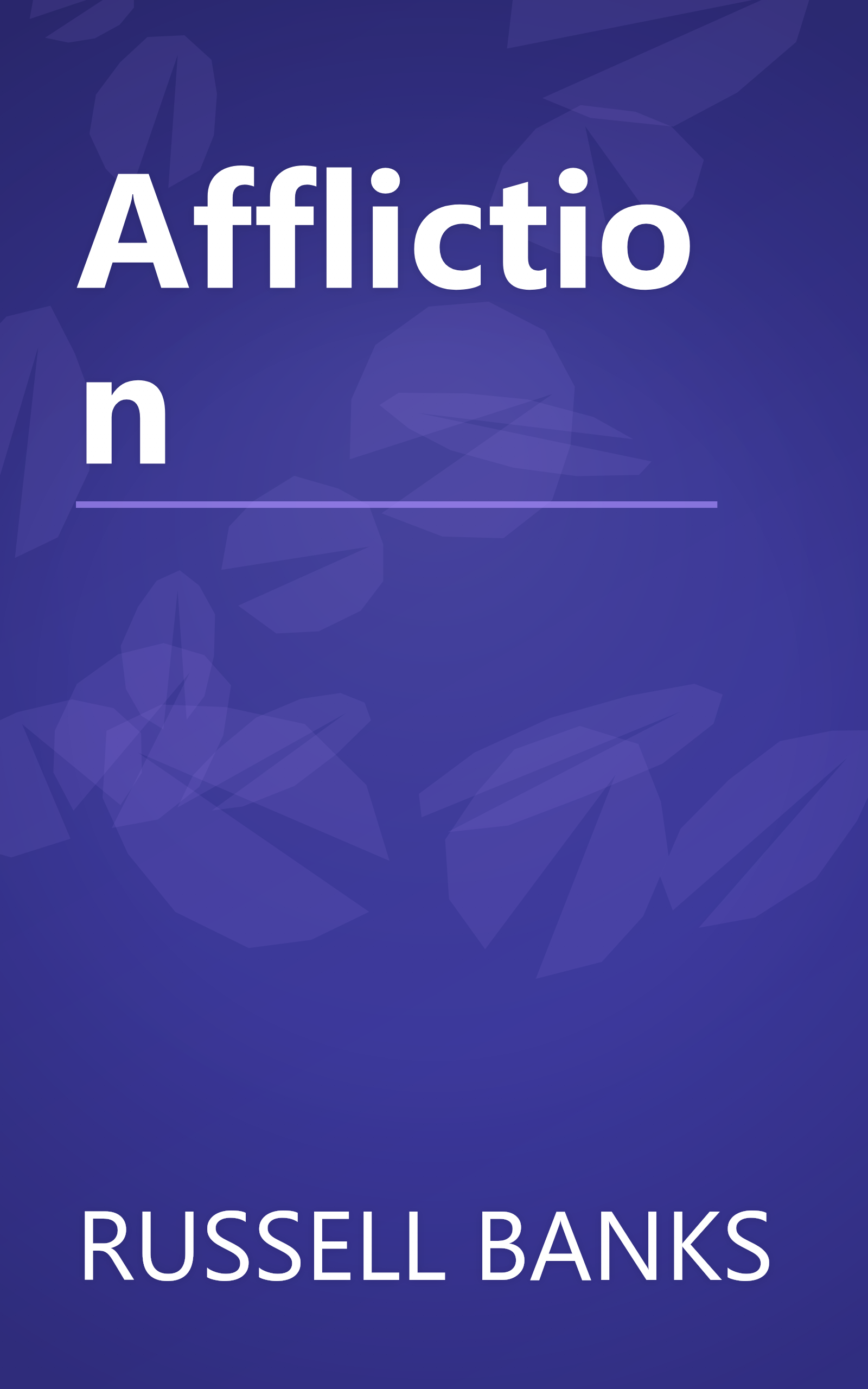 Affliction book cover