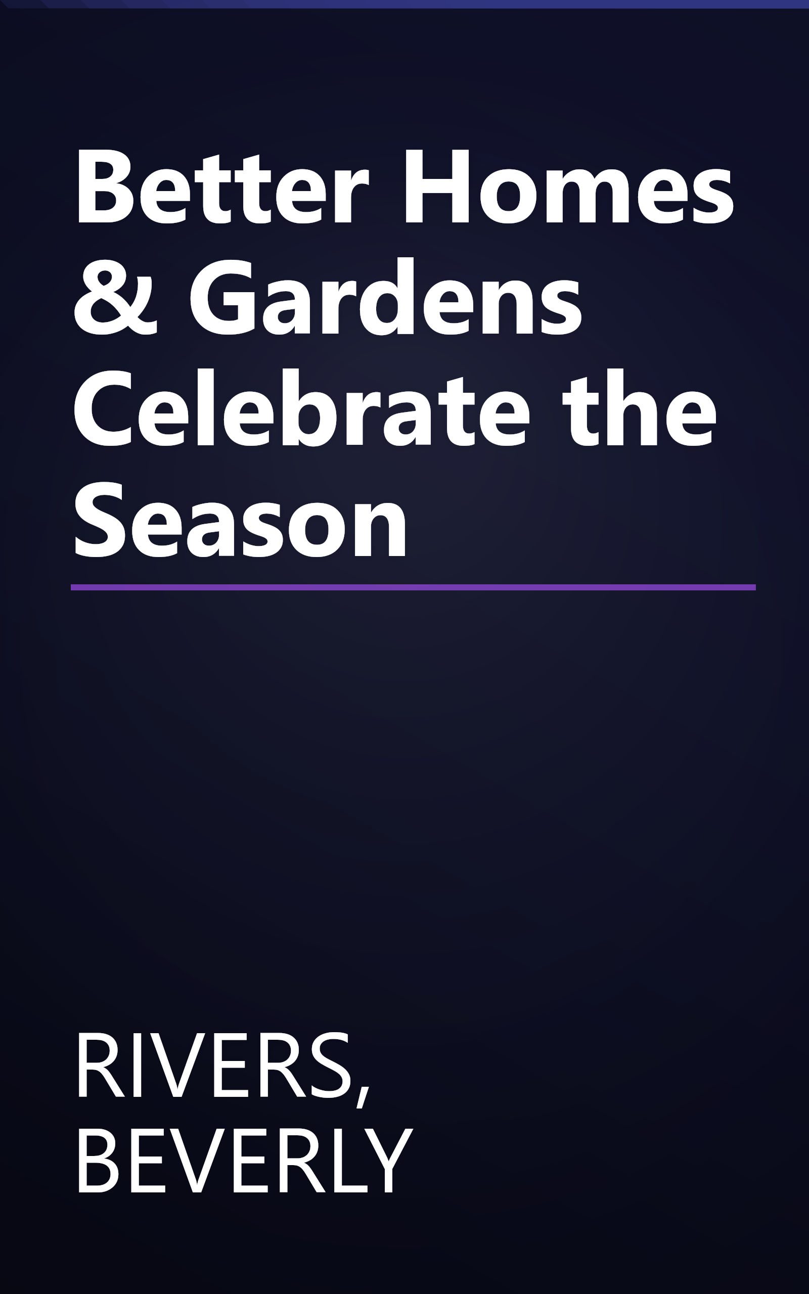 Better Homes & Gardens Celebrate the Season book cover