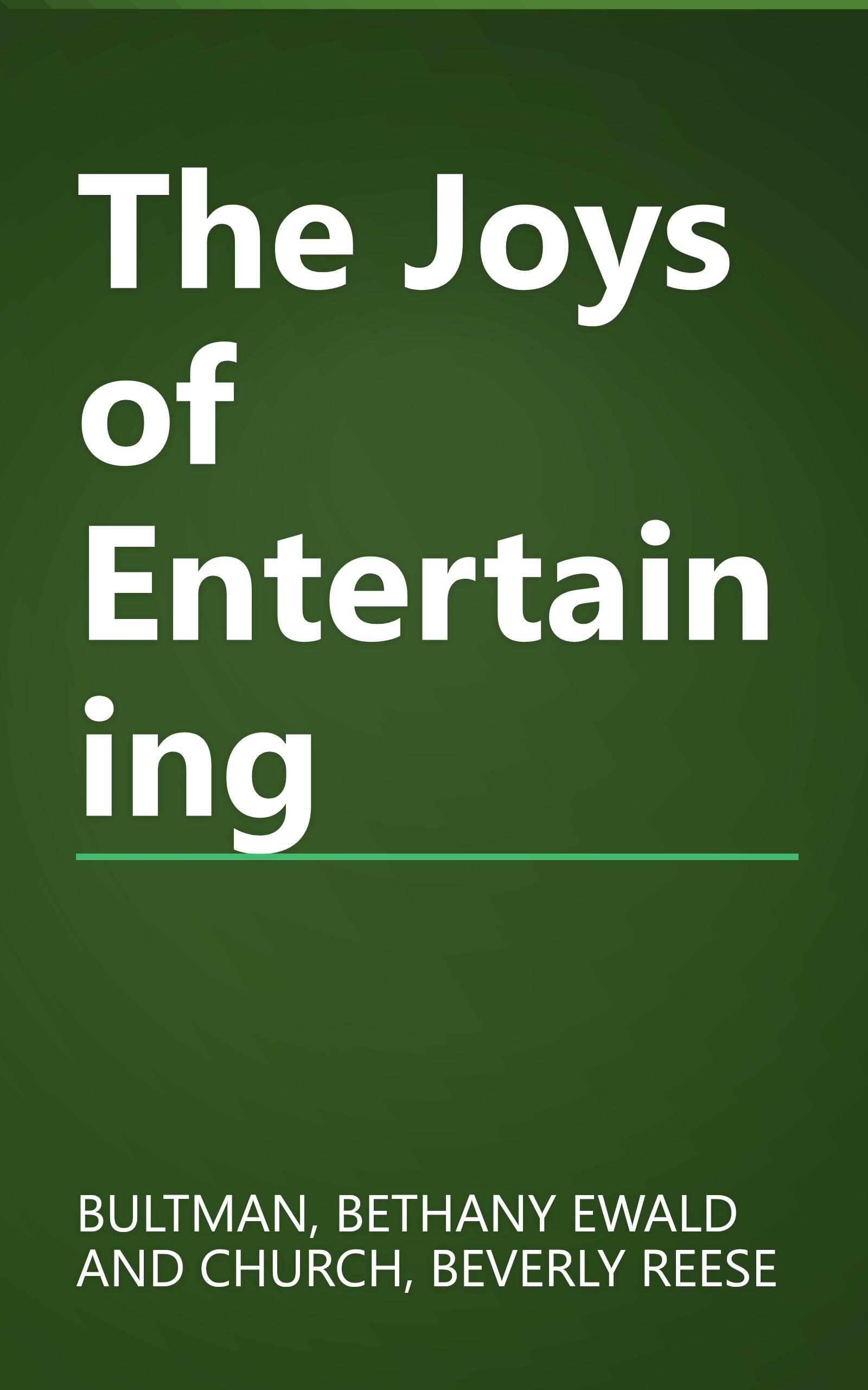 The Joys of Entertaining book cover