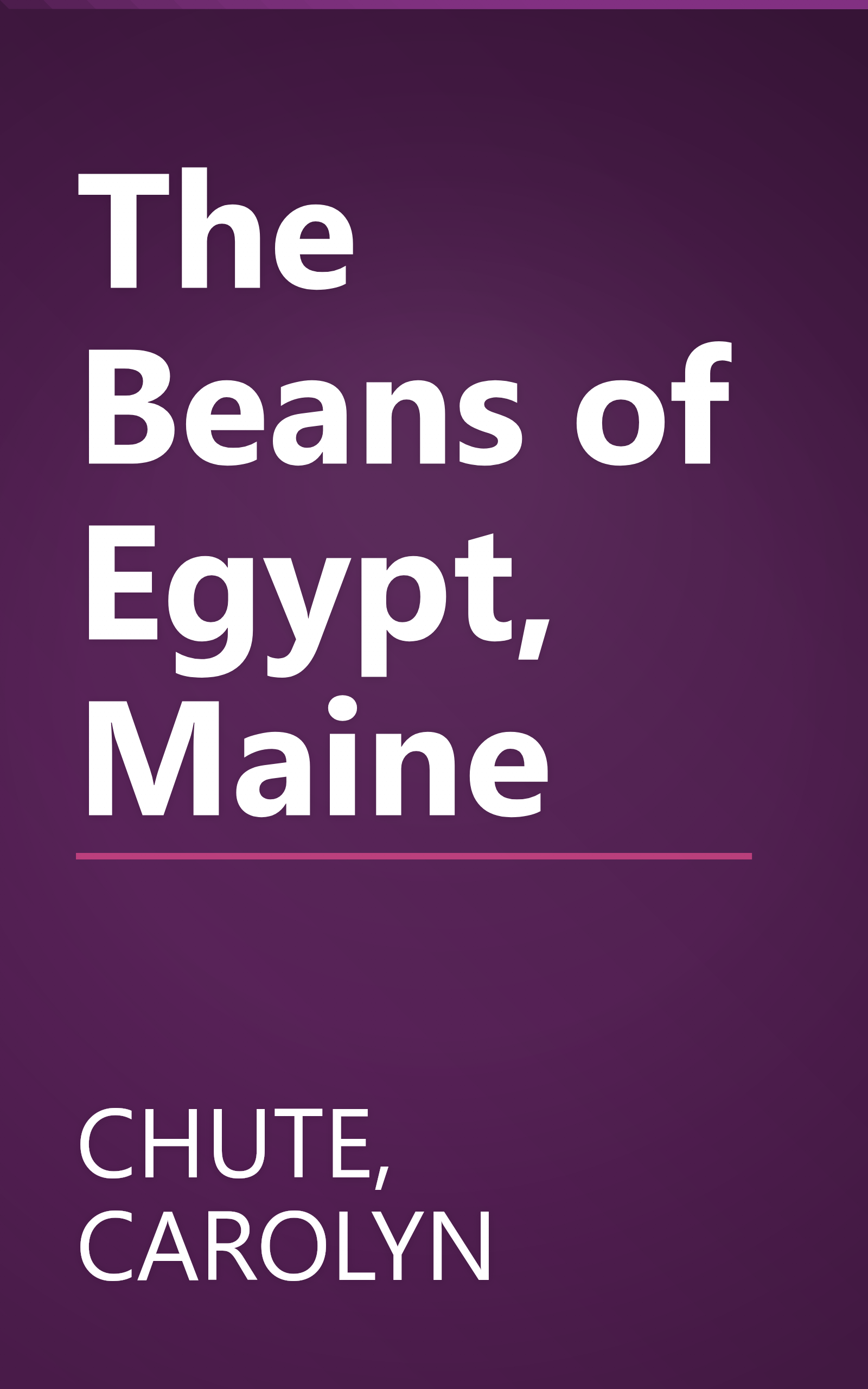 The Beans of Egypt, Maine book cover