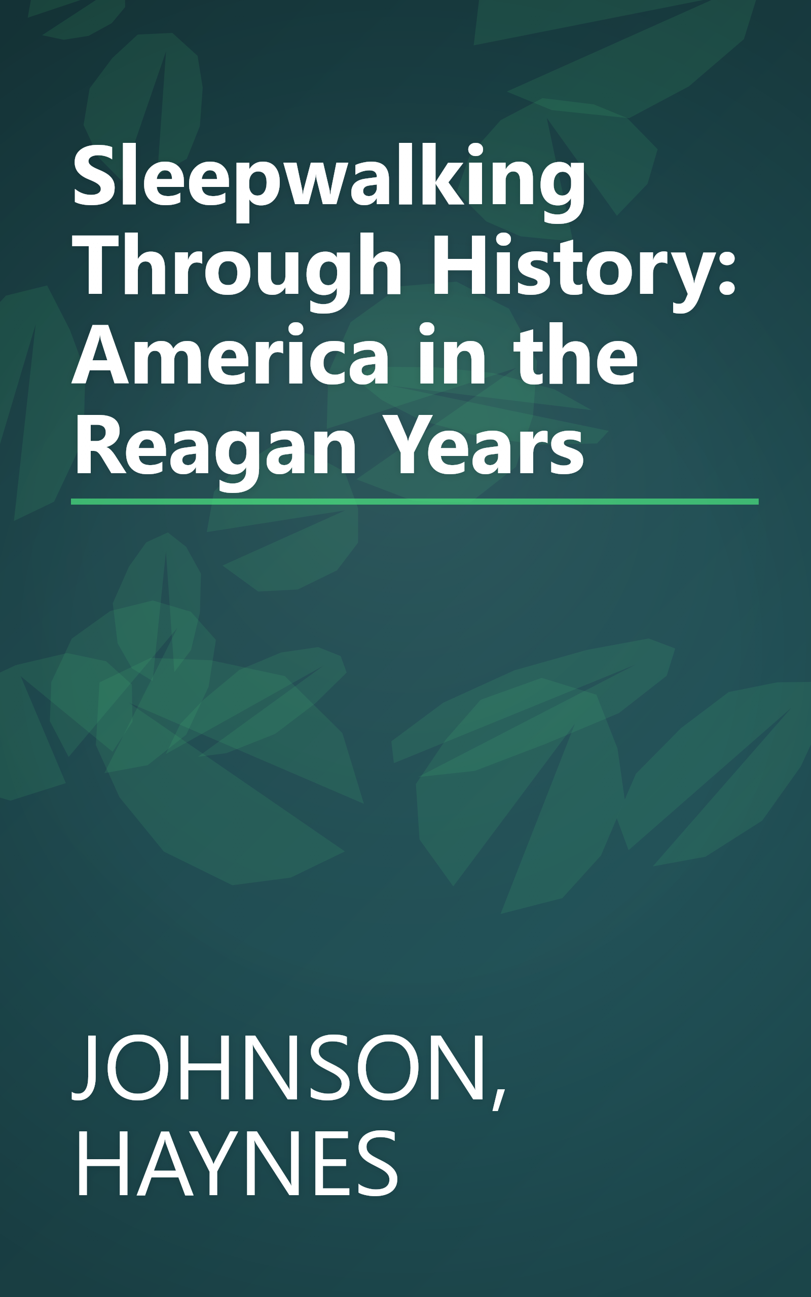 Sleepwalking Through History: America in the Reagan Years book cover