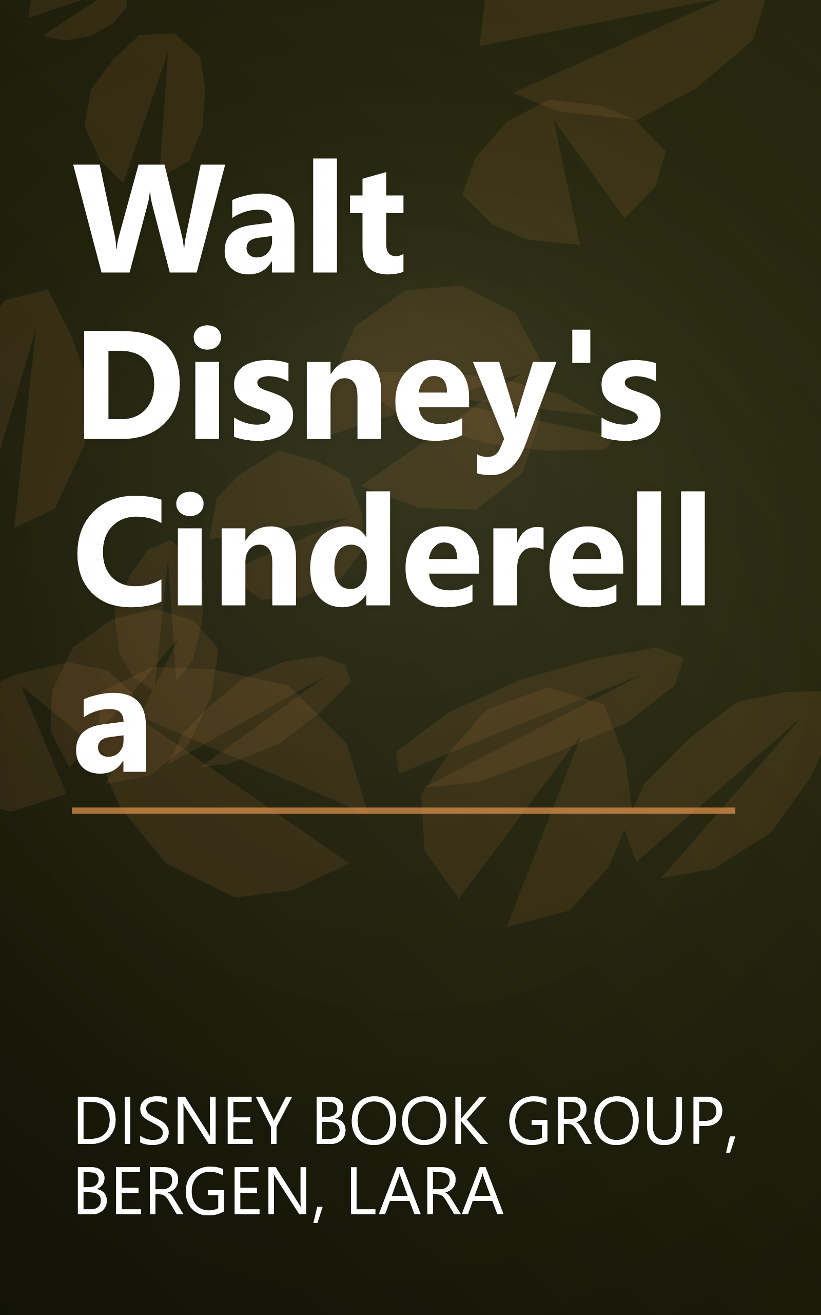 Walt Disney's Cinderella book cover