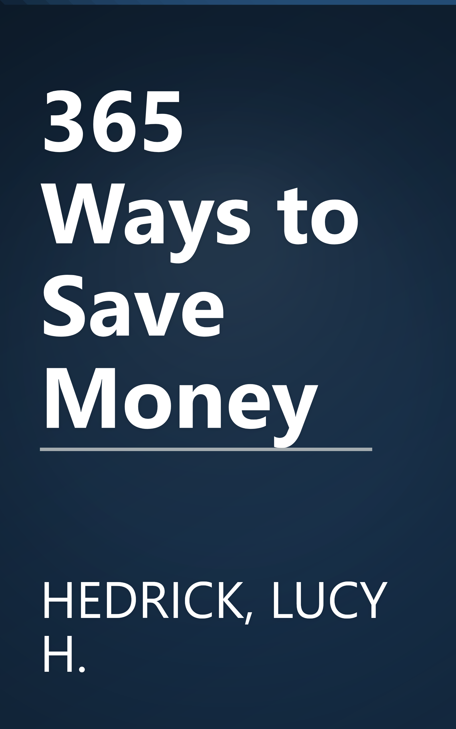 365 Ways to Save Money book cover