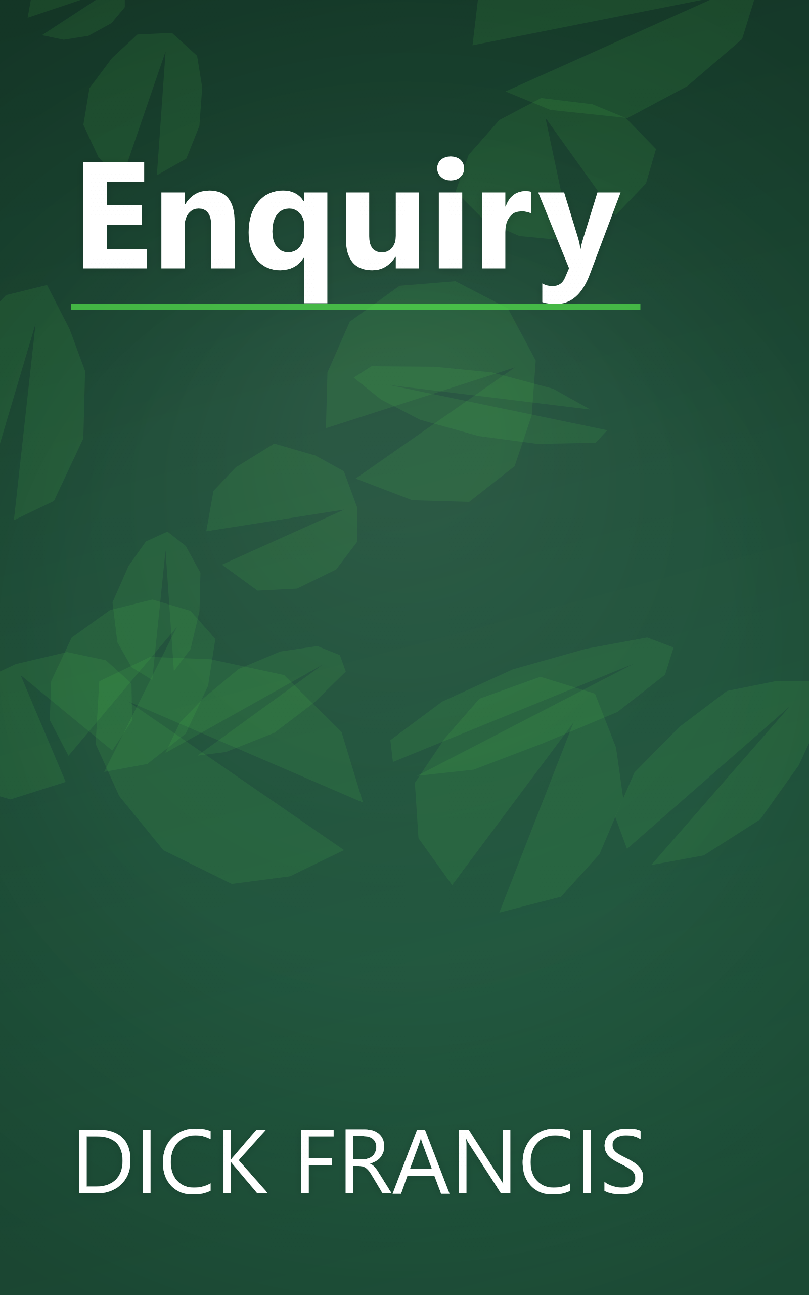 Enquiry book cover