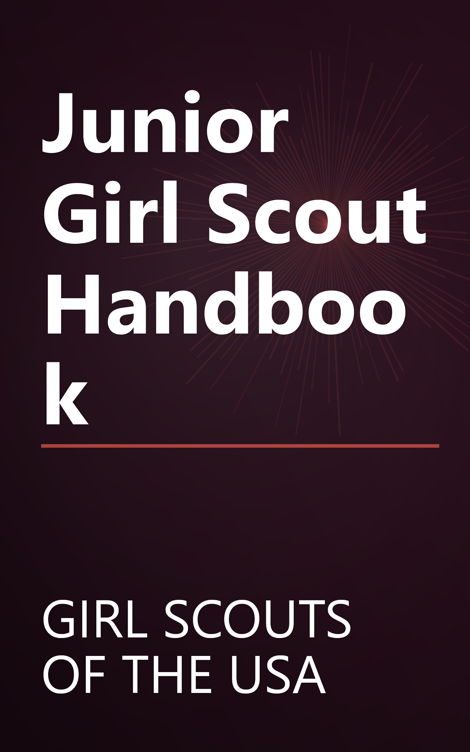 Junior Girl Scout Handbook book cover