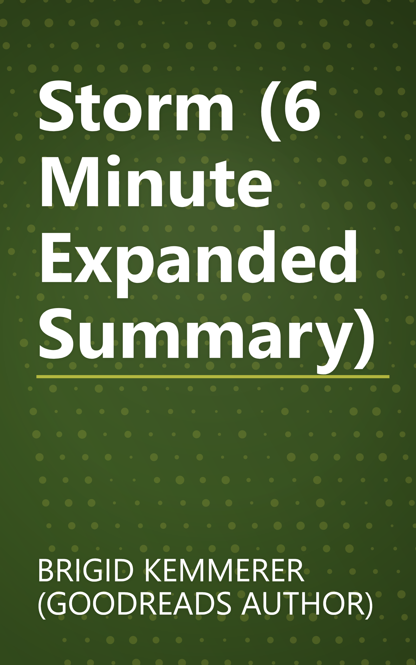 Storm (6 Minute   Expanded Summary) book cover