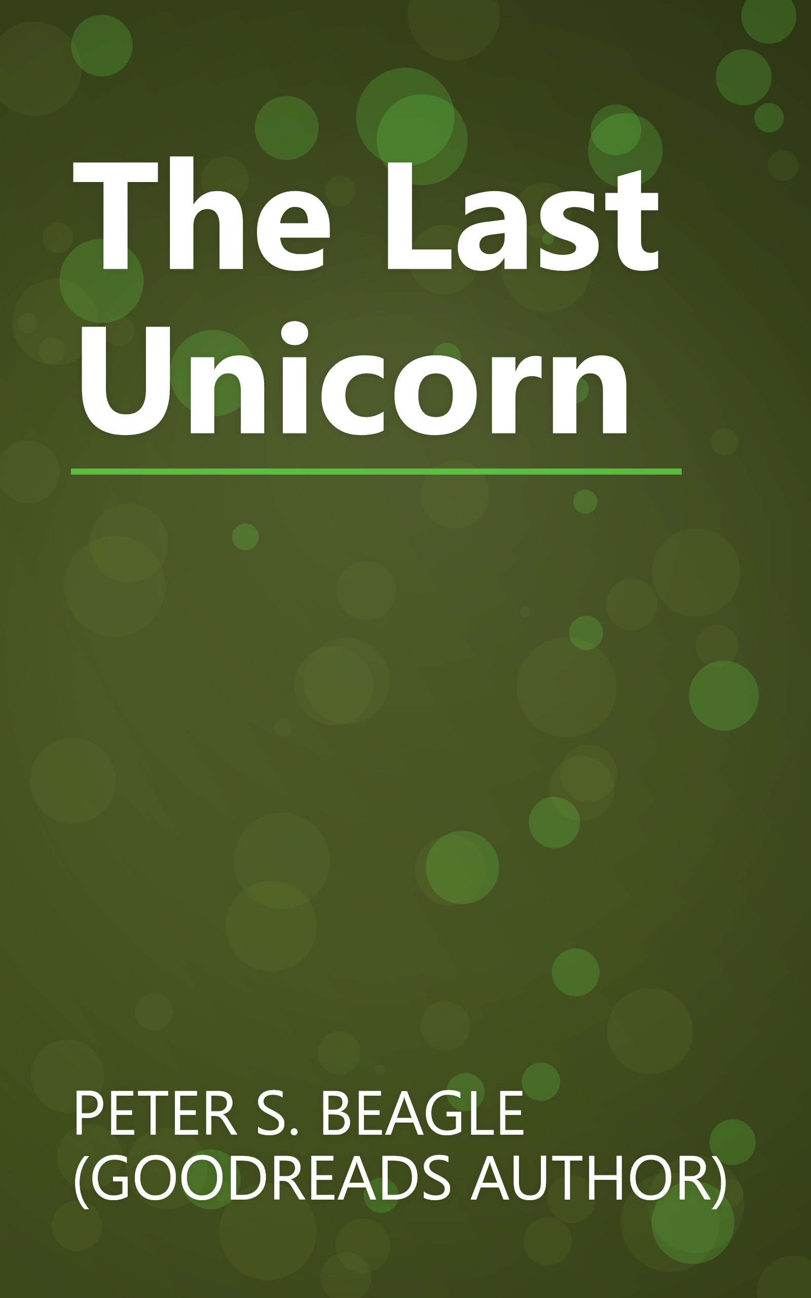 The Last Unicorn book cover