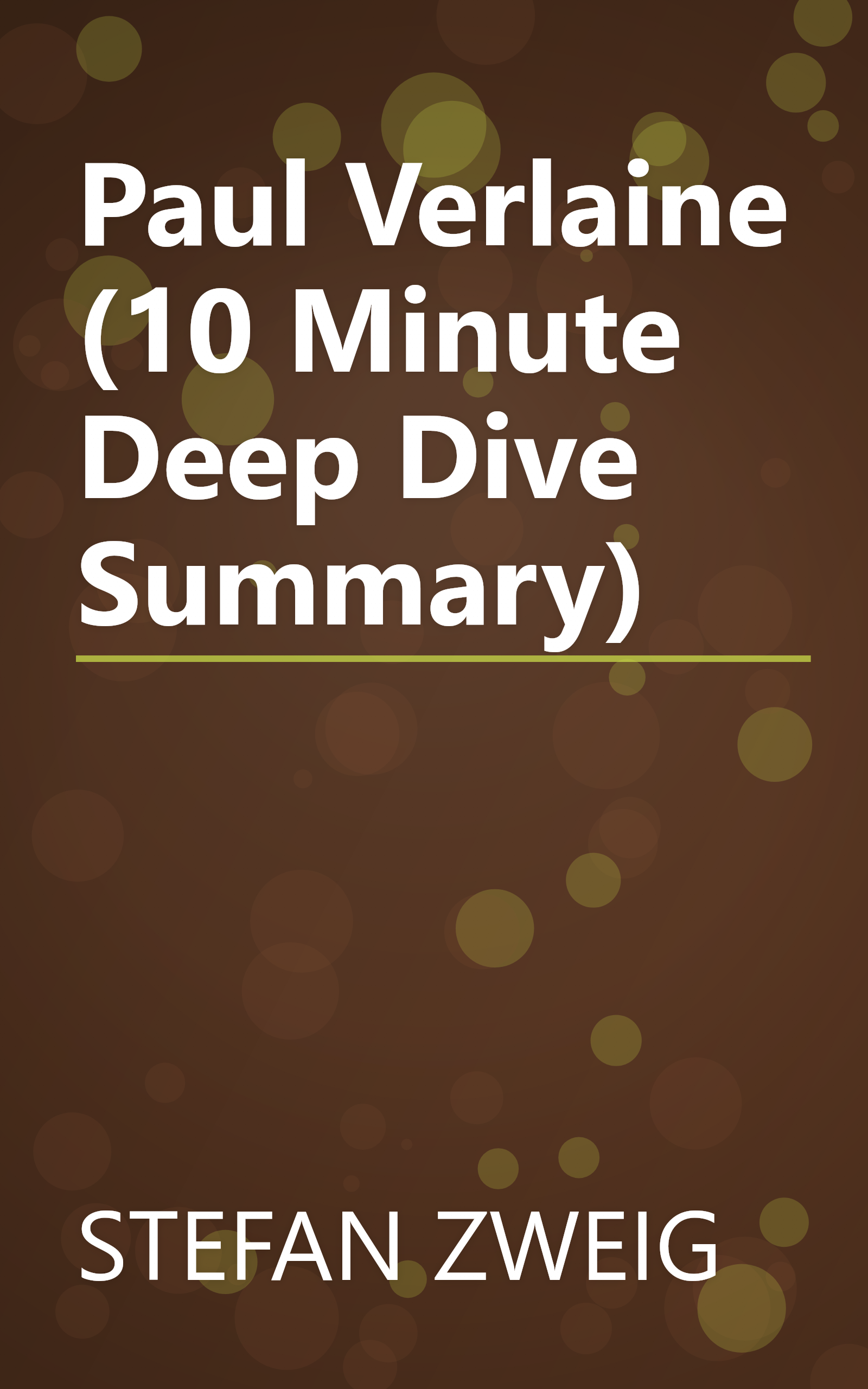 Paul Verlaine (10 Minute   Deep Dive Summary) book cover