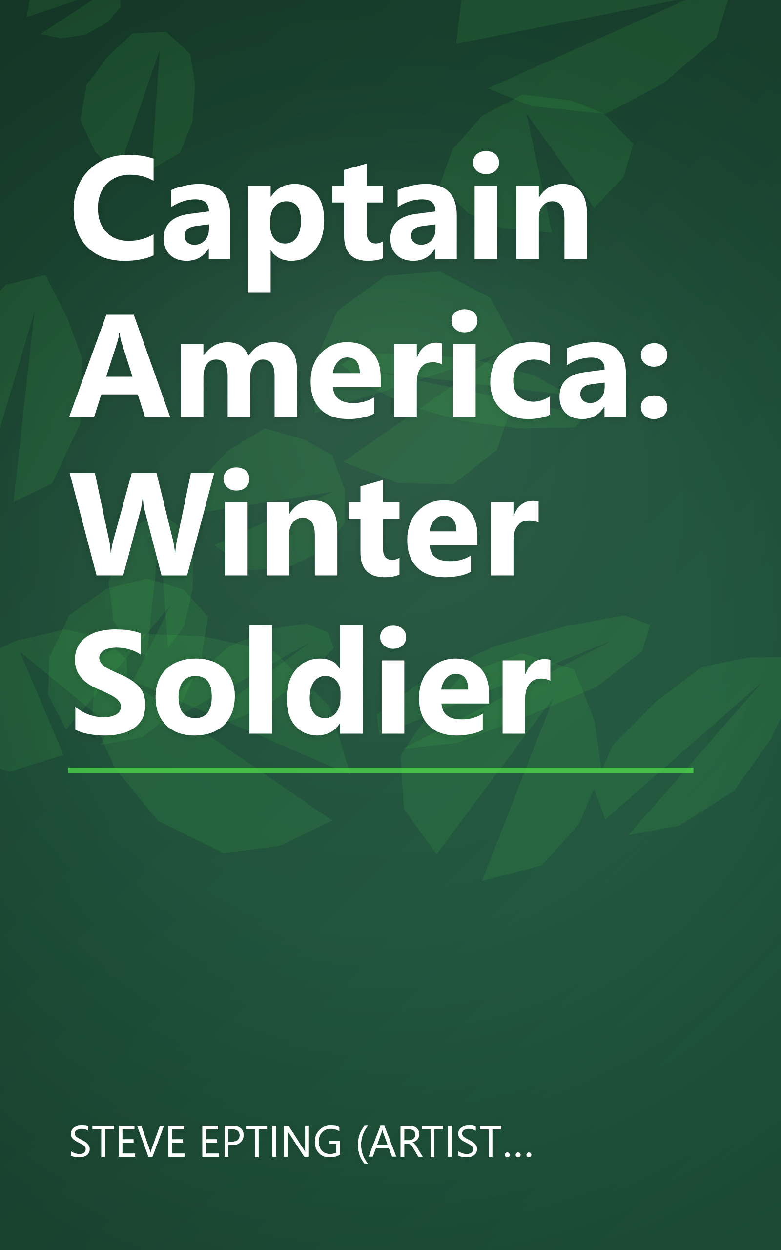 Captain America: Winter Soldier book cover