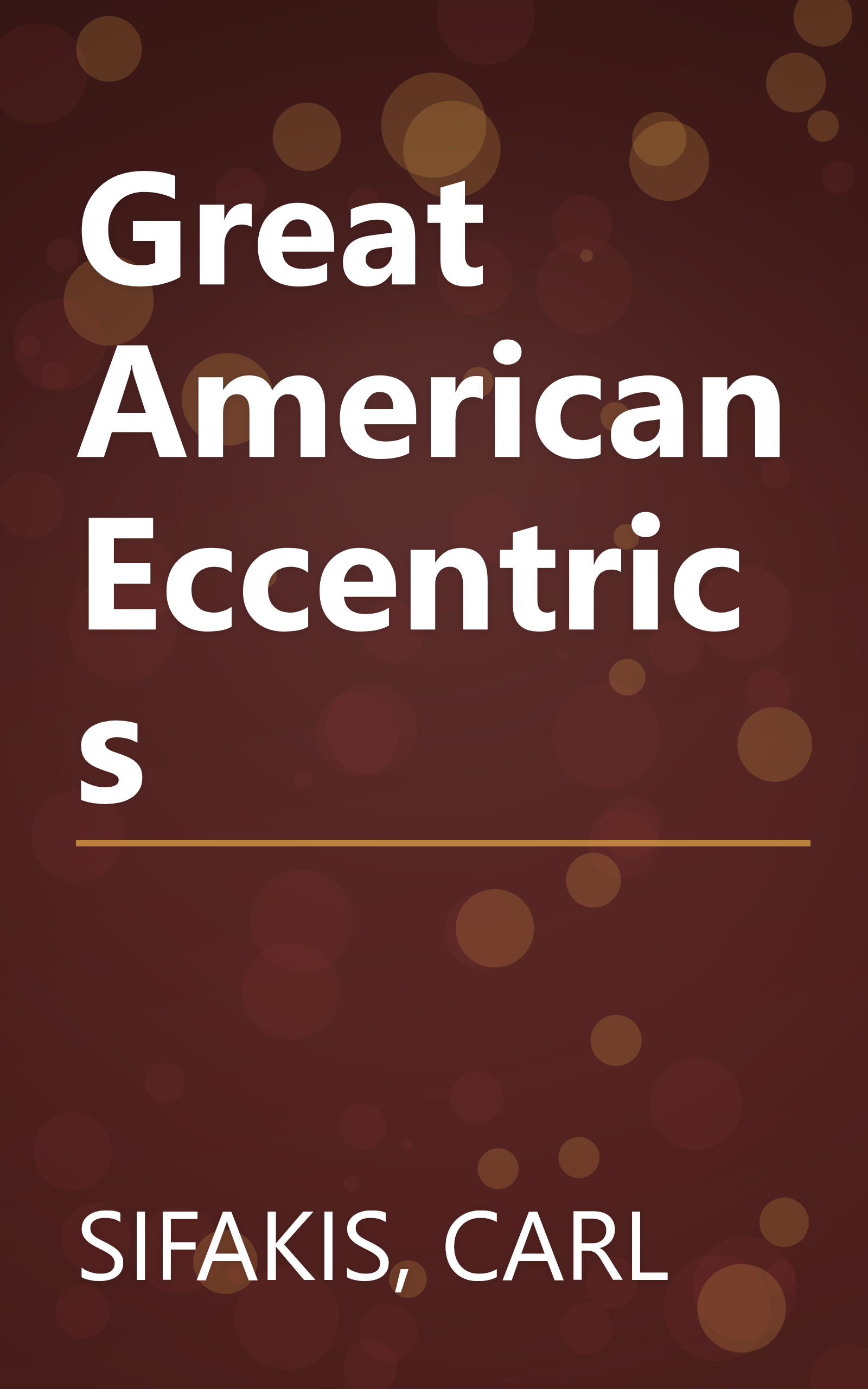 Great American Eccentrics book cover