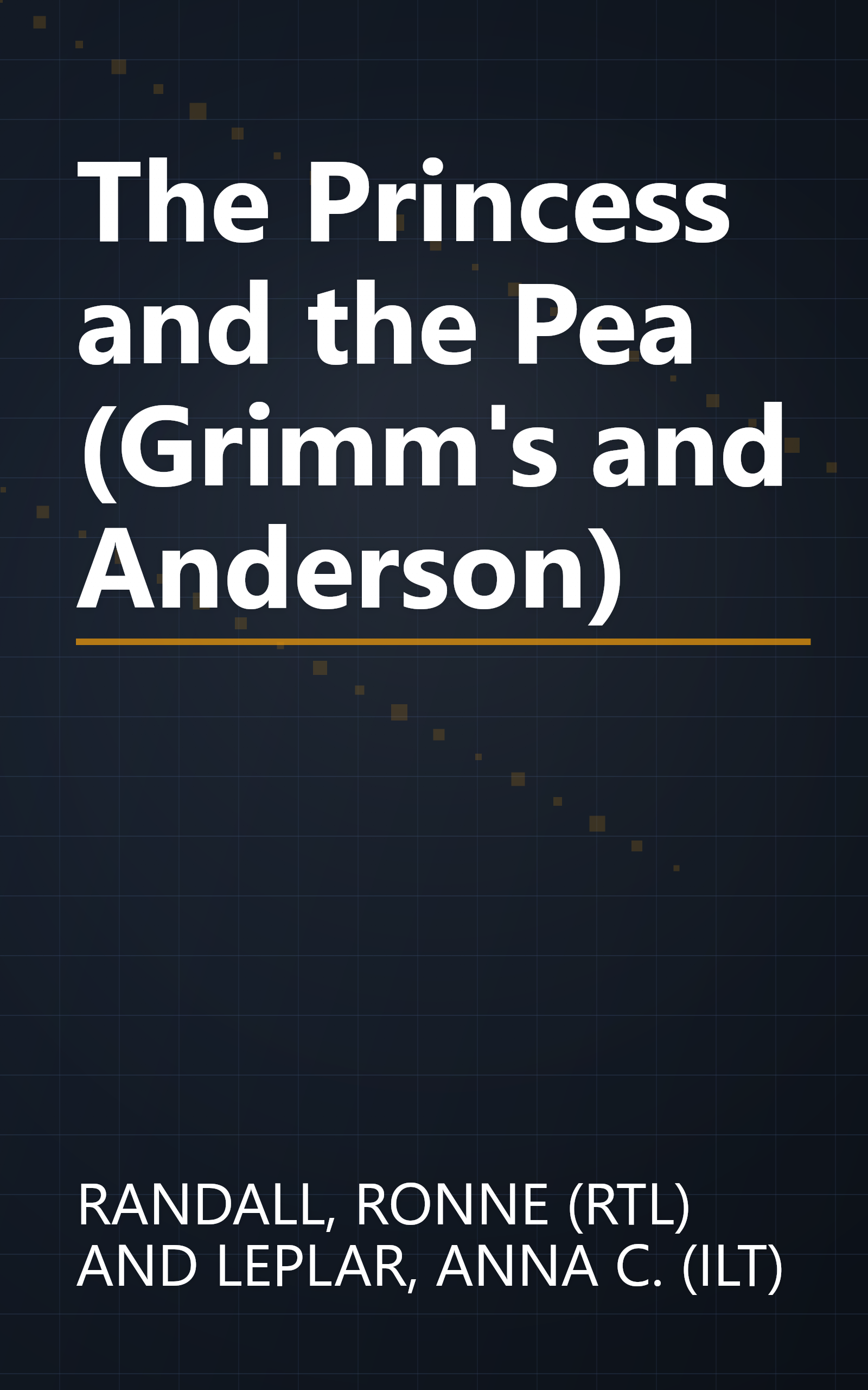 The Princess and the Pea (Grimm's and Anderson) book cover