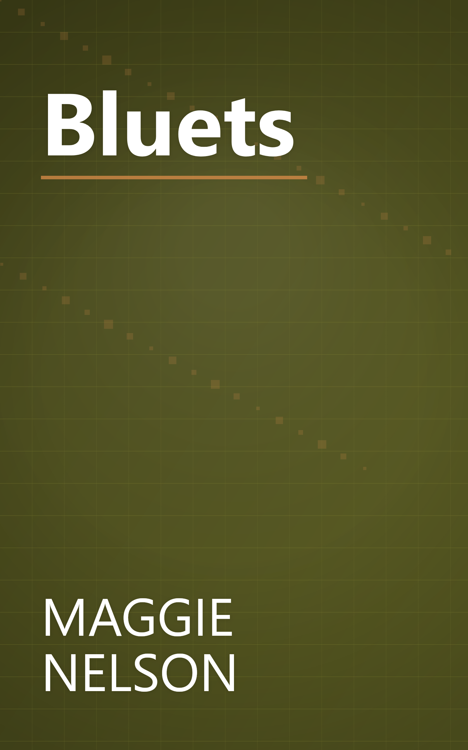 Bluets book cover