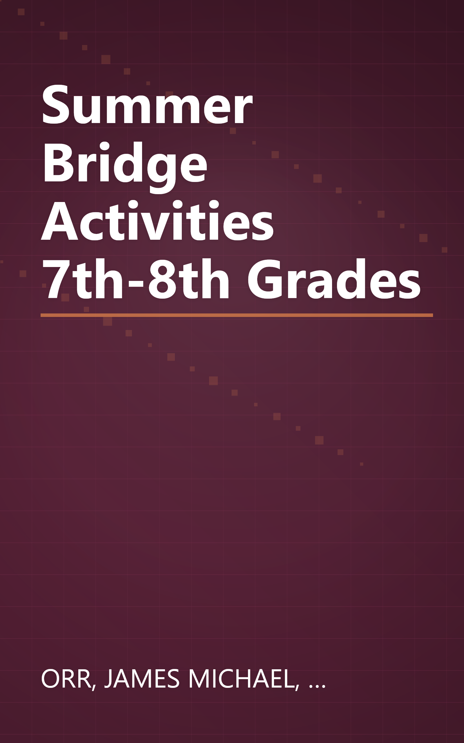 Summer Bridge Activities 7th-8th Grades book cover