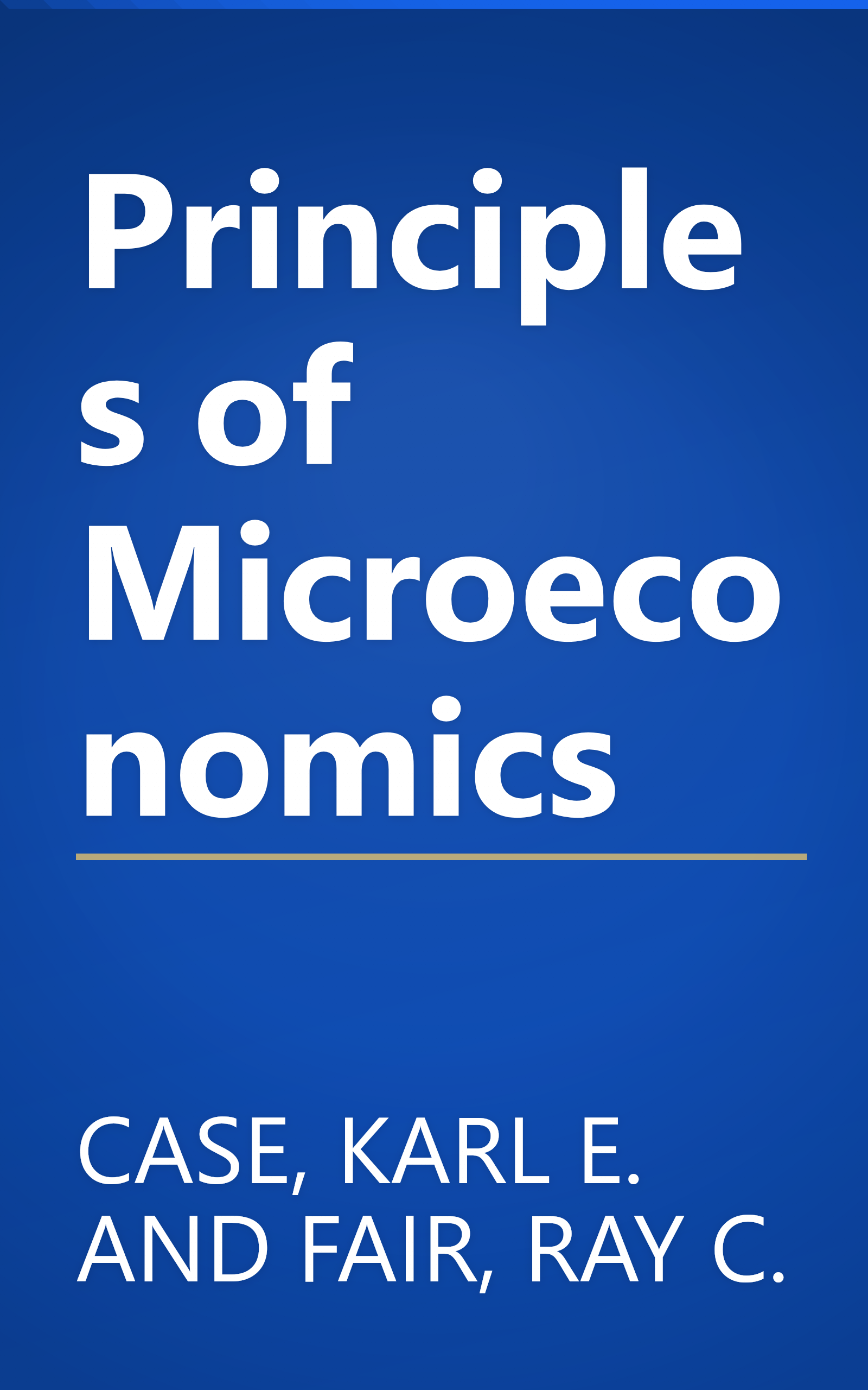 Principles of Microeconomics book cover