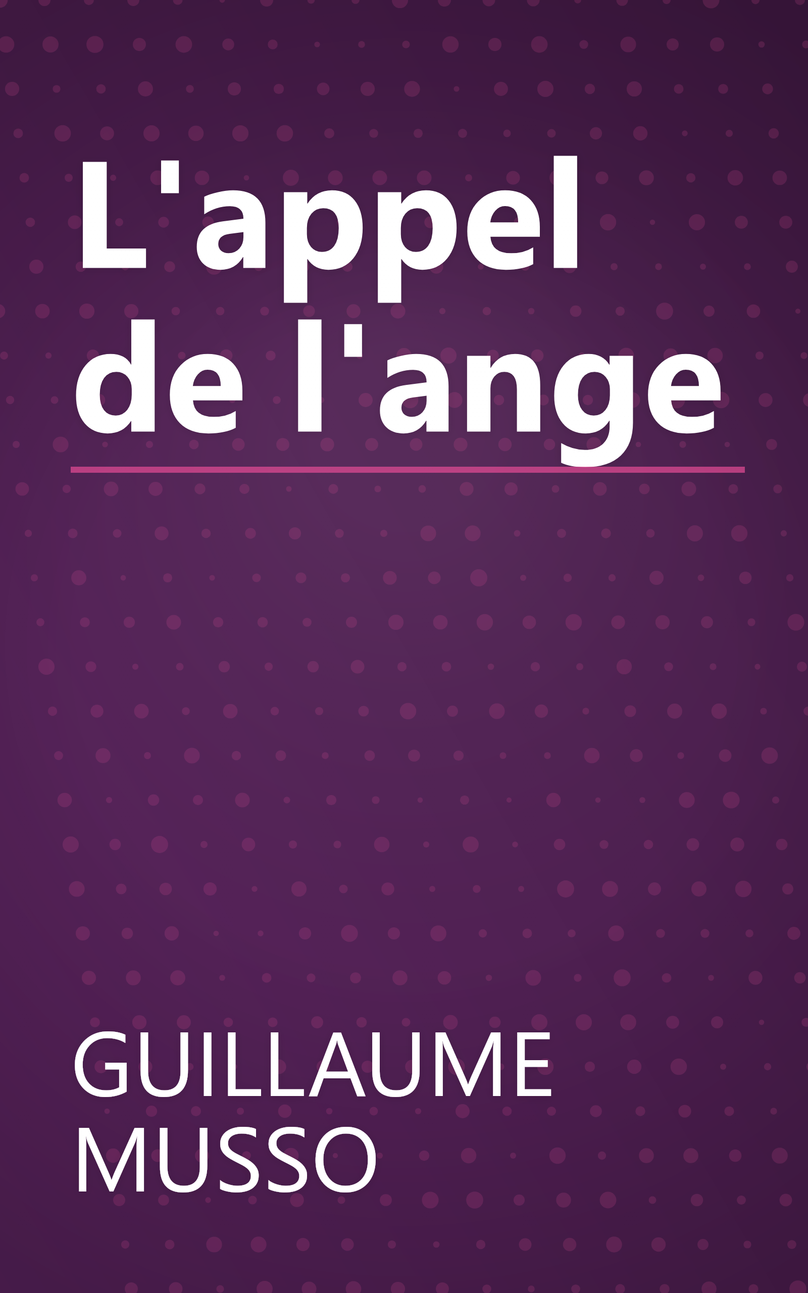 L'appel de l'ange book cover