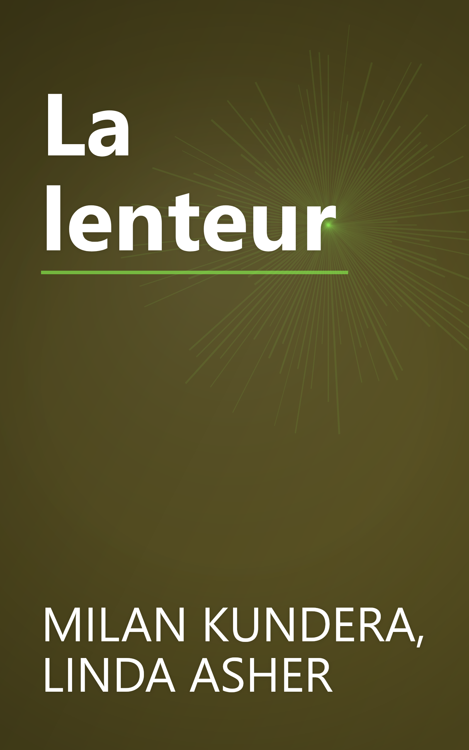 La lenteur book cover