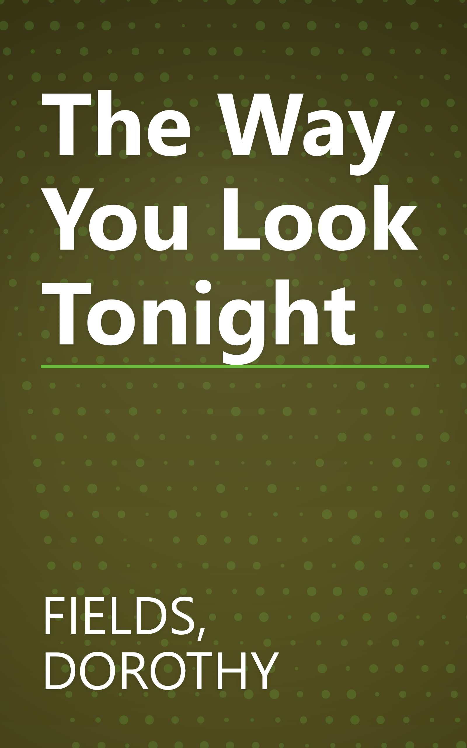 The Way You Look Tonight book cover