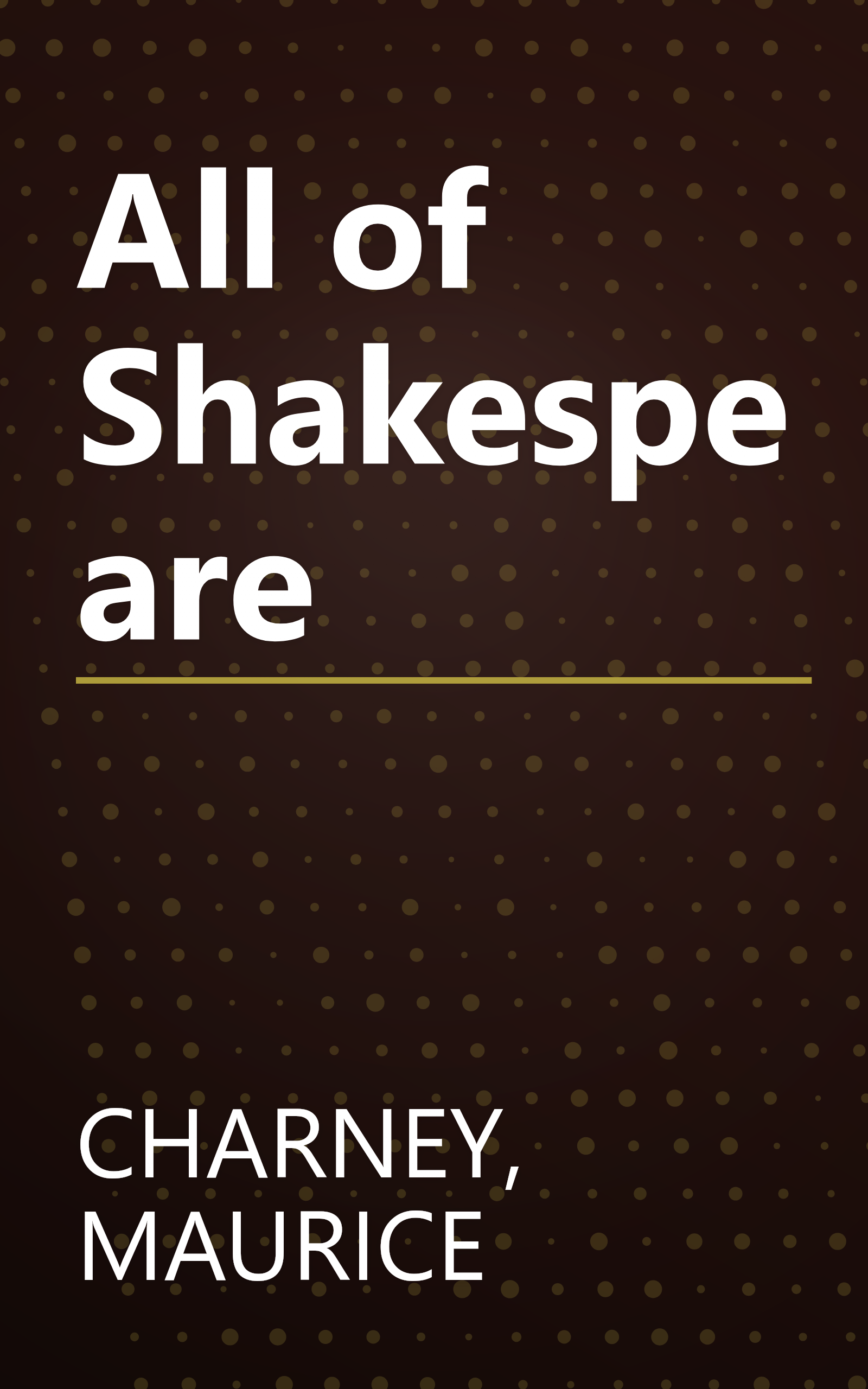All of Shakespeare book cover