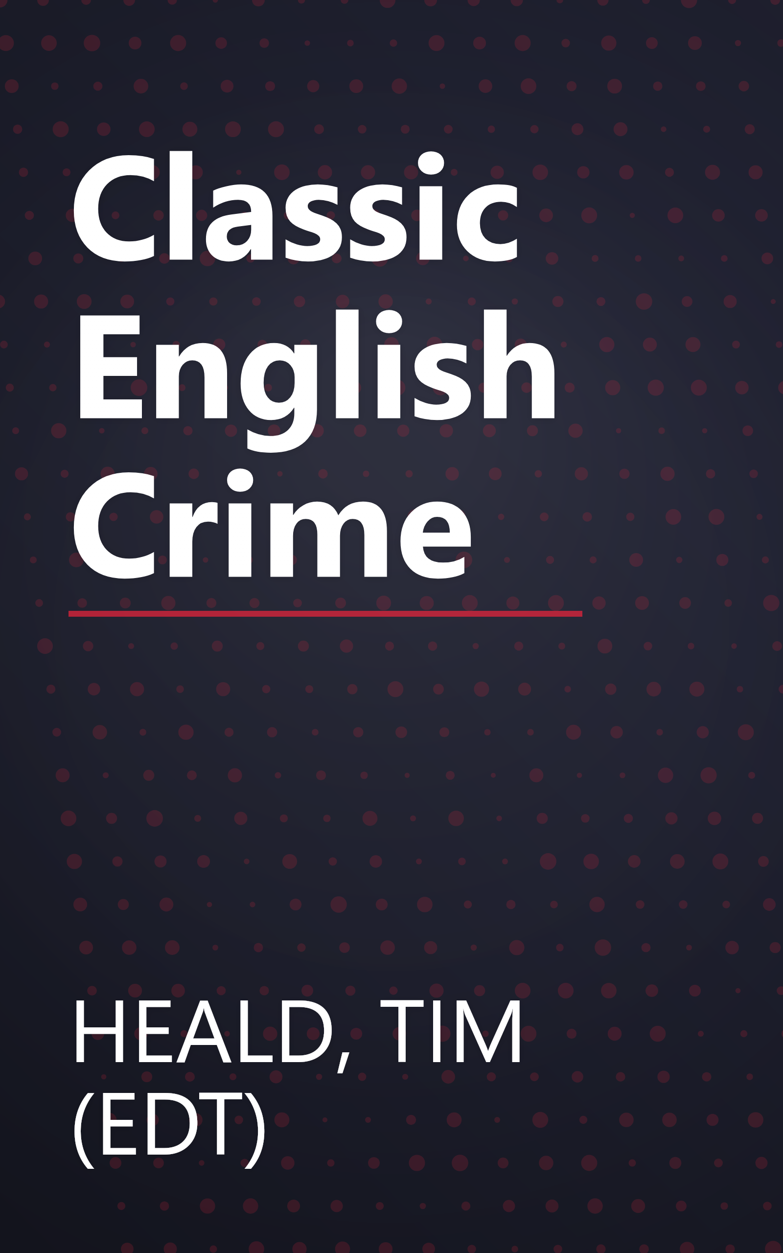Classic English Crime book cover
