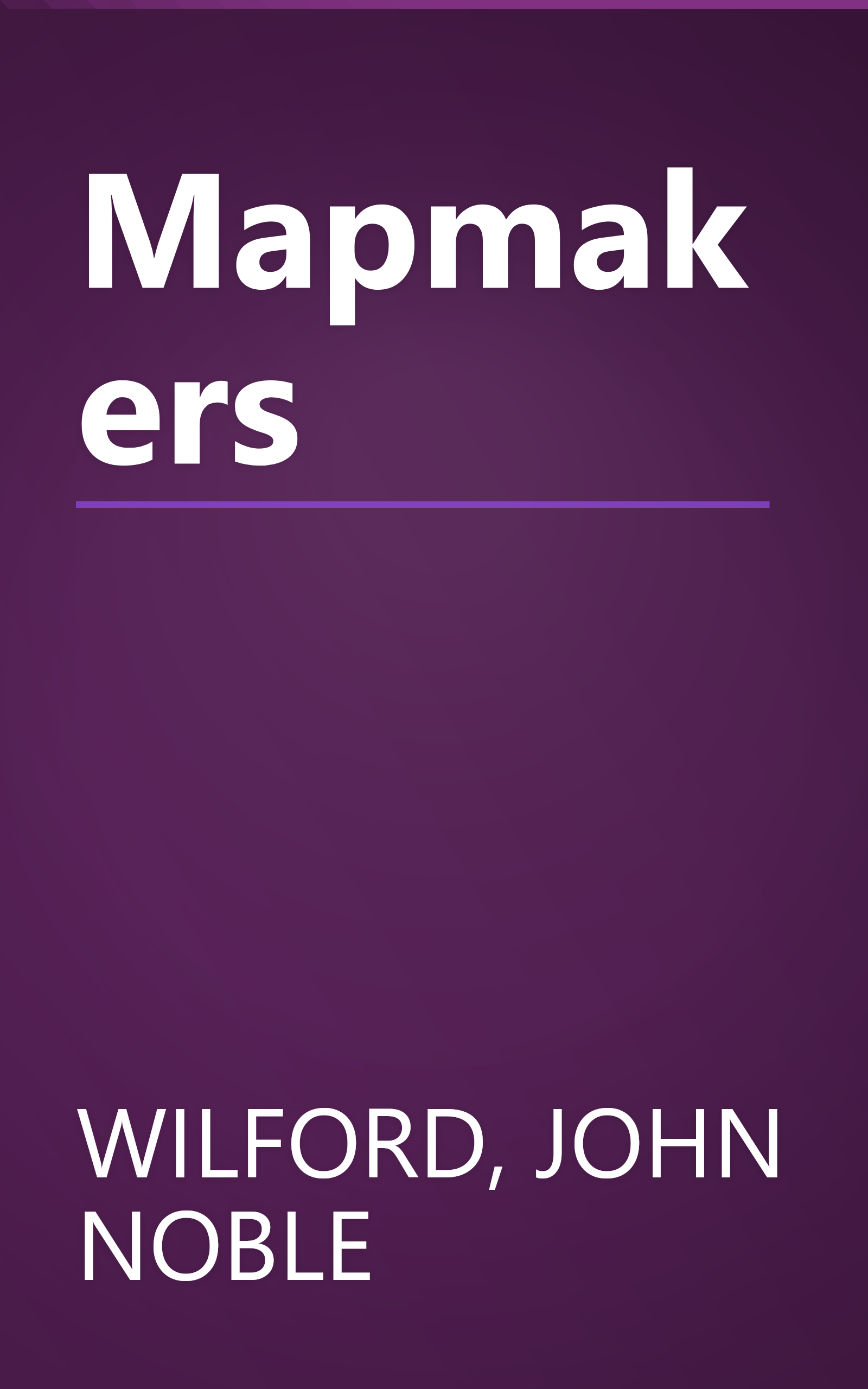 Mapmakers book cover