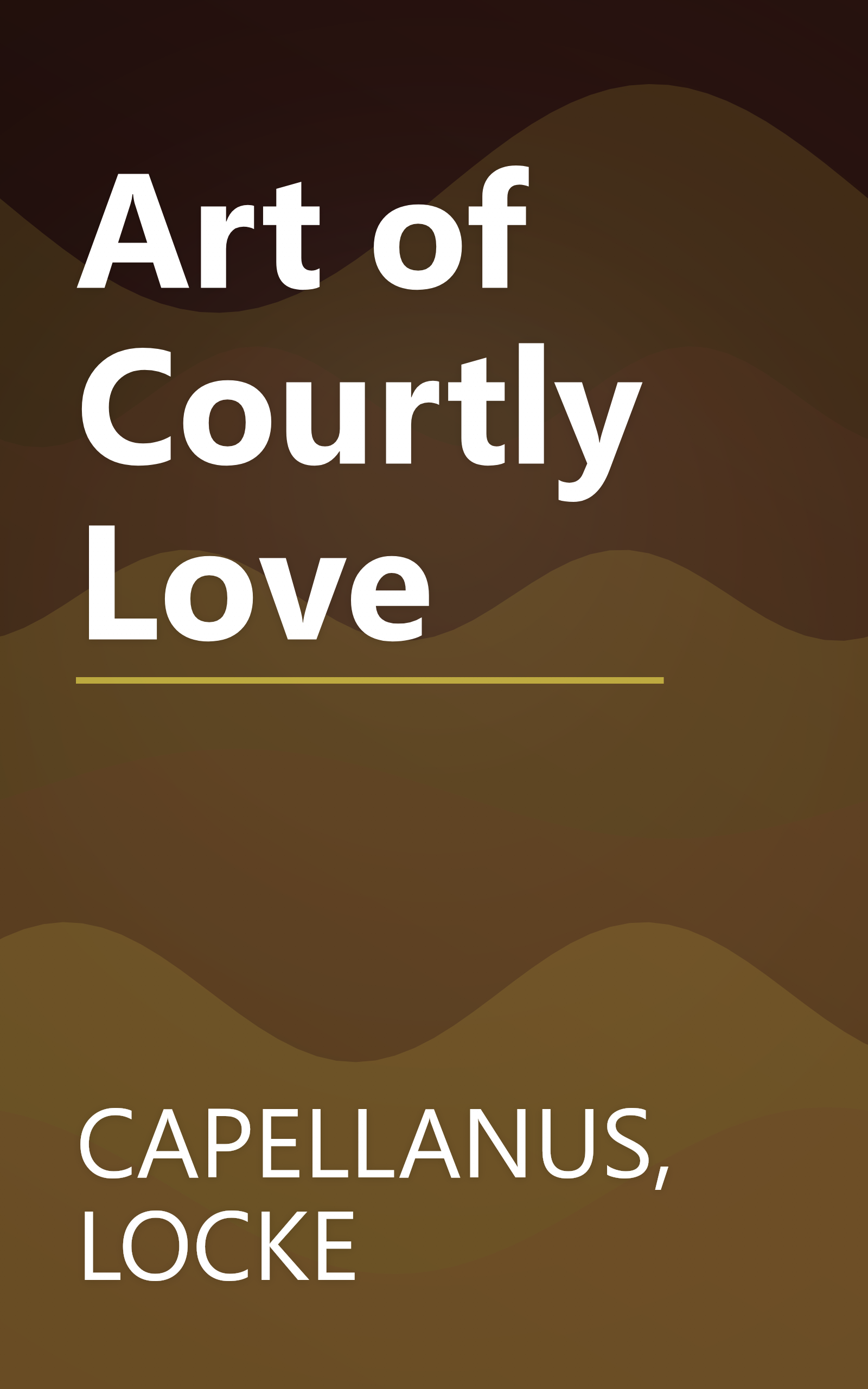 Art of Courtly Love book cover