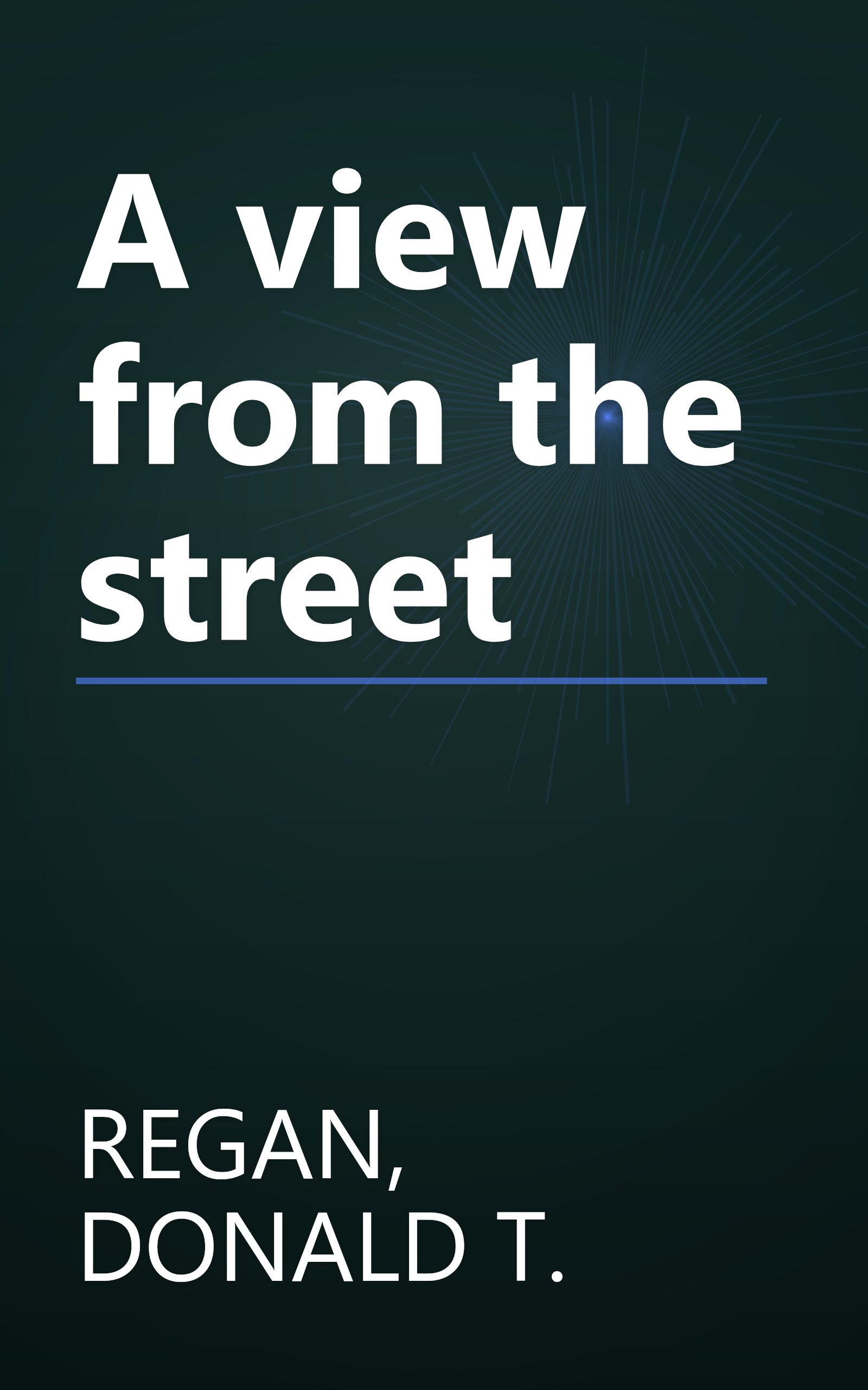 A view from the street book cover