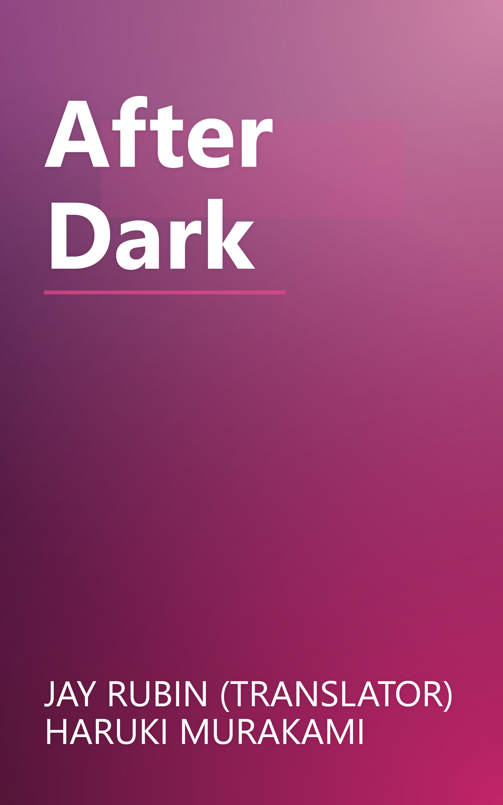 After Dark book cover