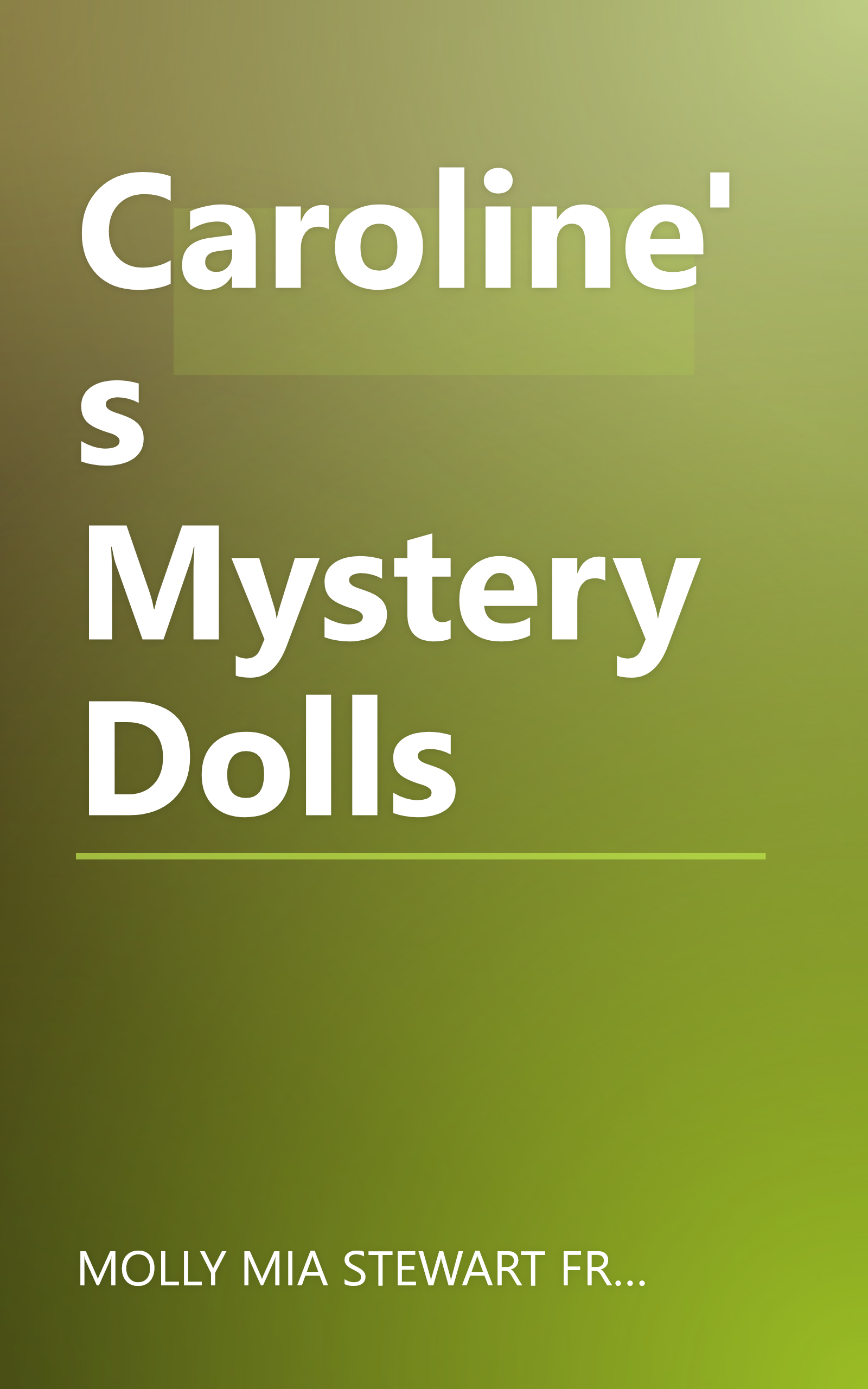 Caroline's Mystery Dolls book cover