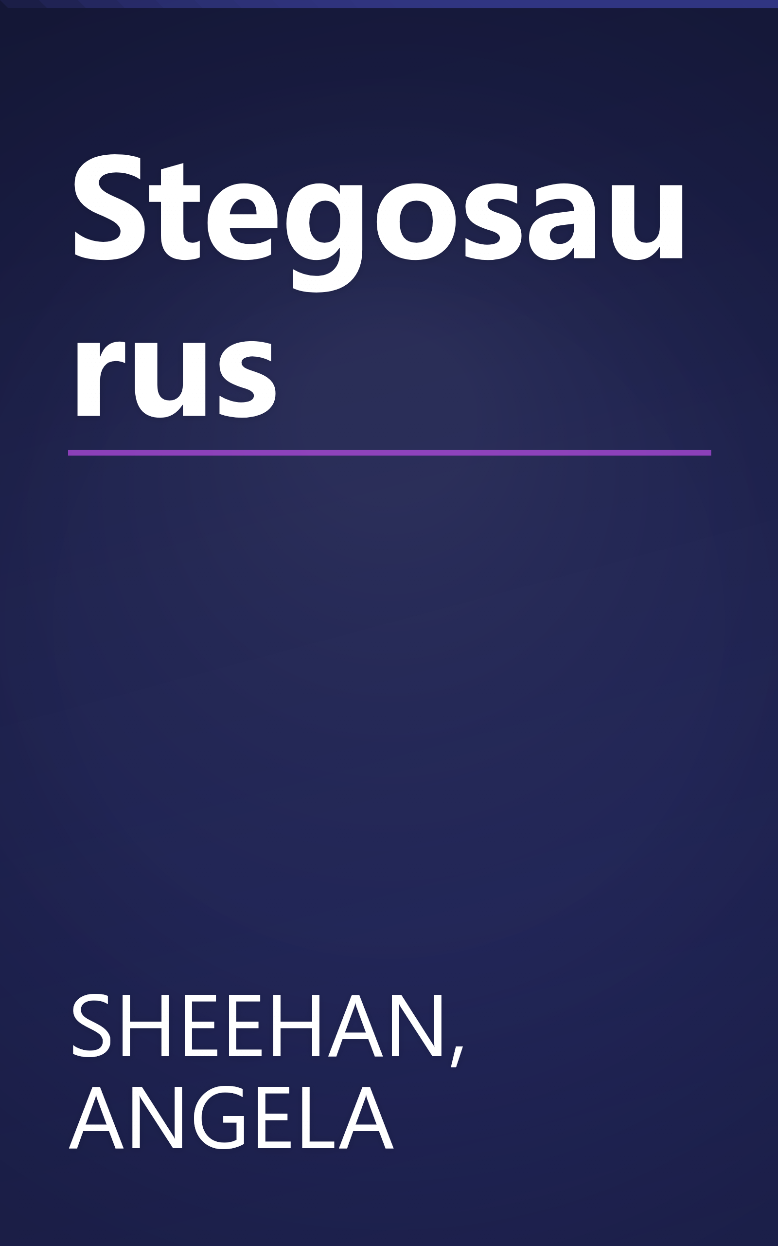 Stegosaurus book cover