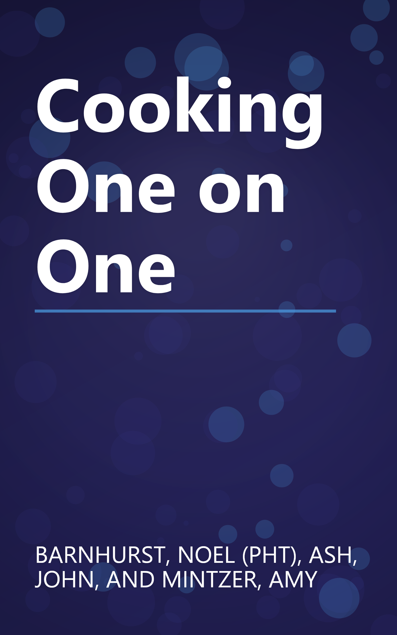 Cooking One on One book cover