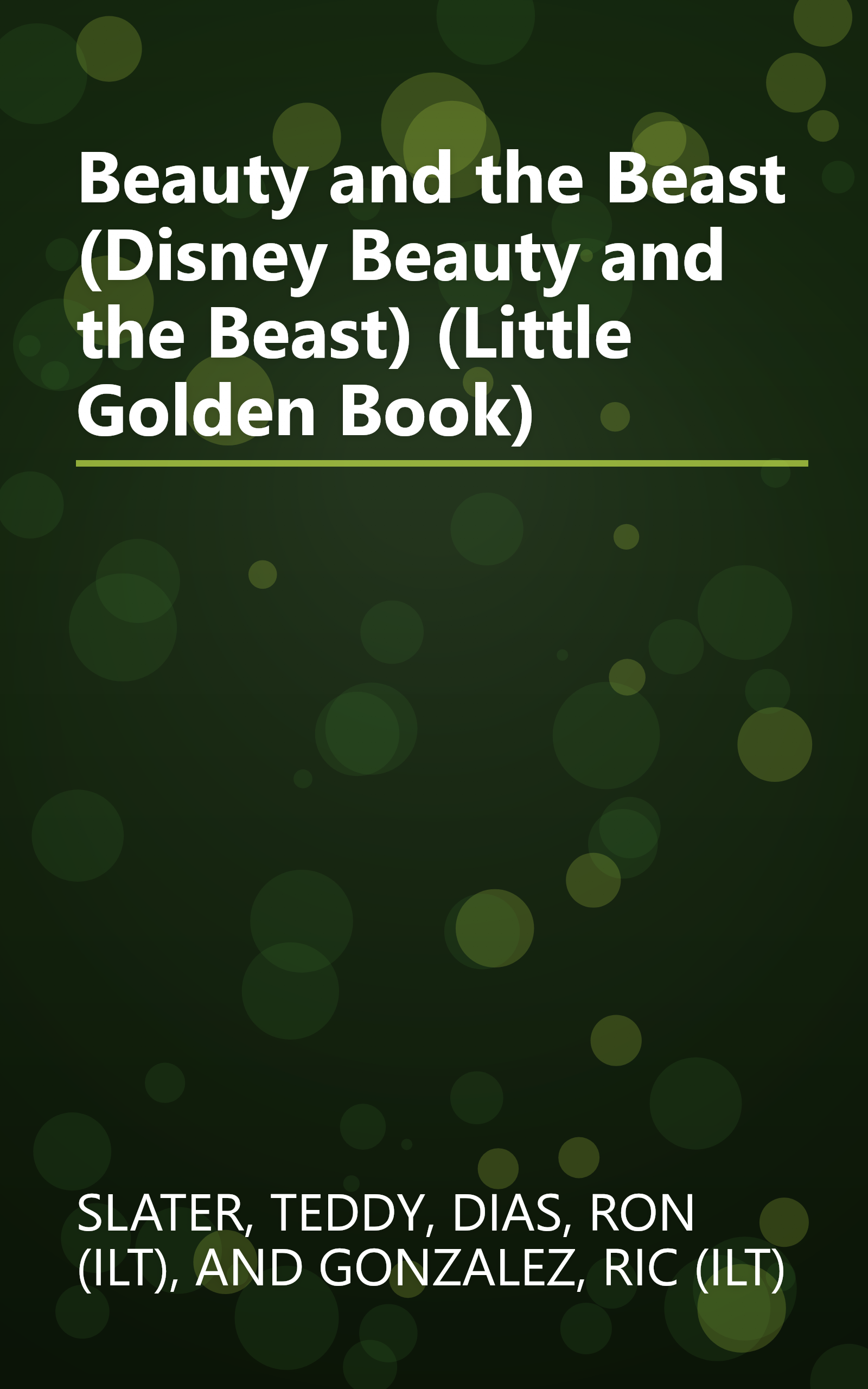 Beauty and the Beast (Disney Beauty and the Beast) (Little Golden Book) book cover