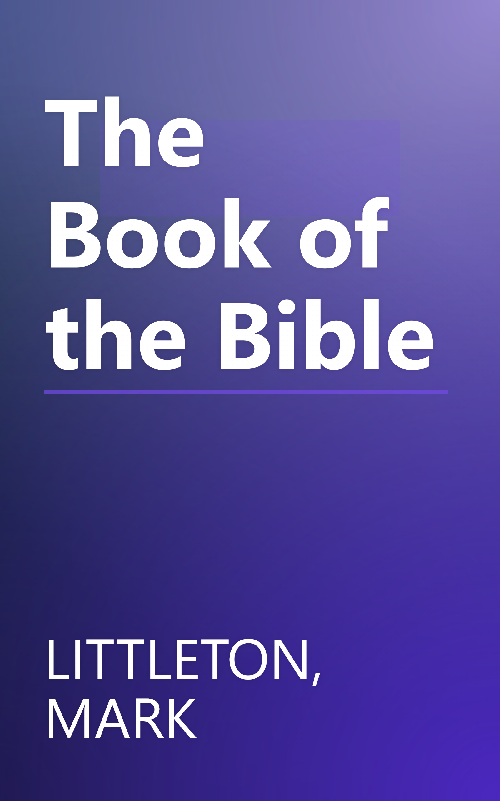 The Book of the Bible book cover