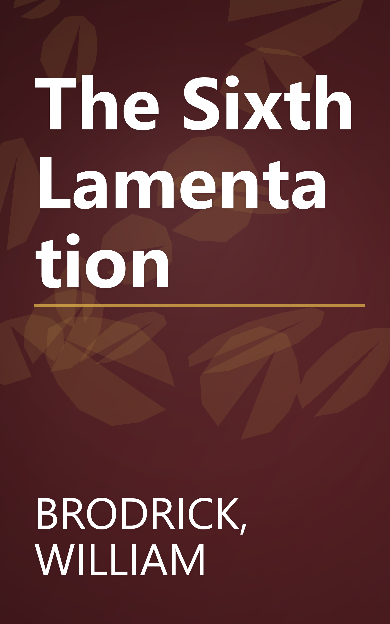 The Sixth Lamentation book cover
