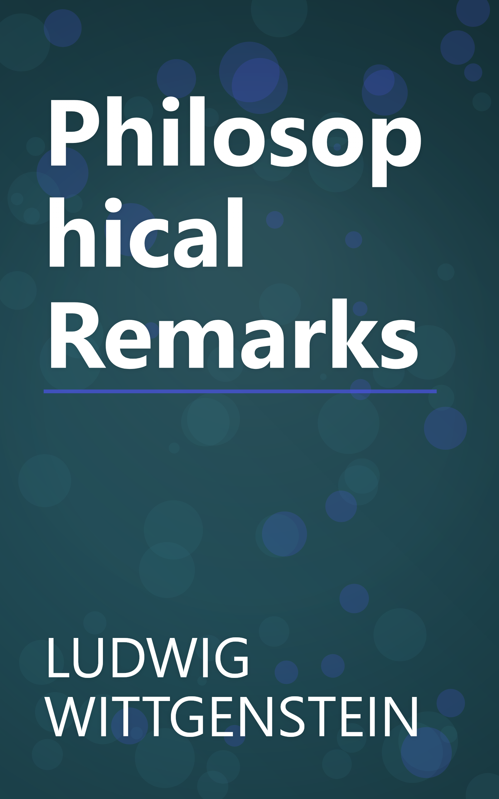 Philosophical Remarks book cover