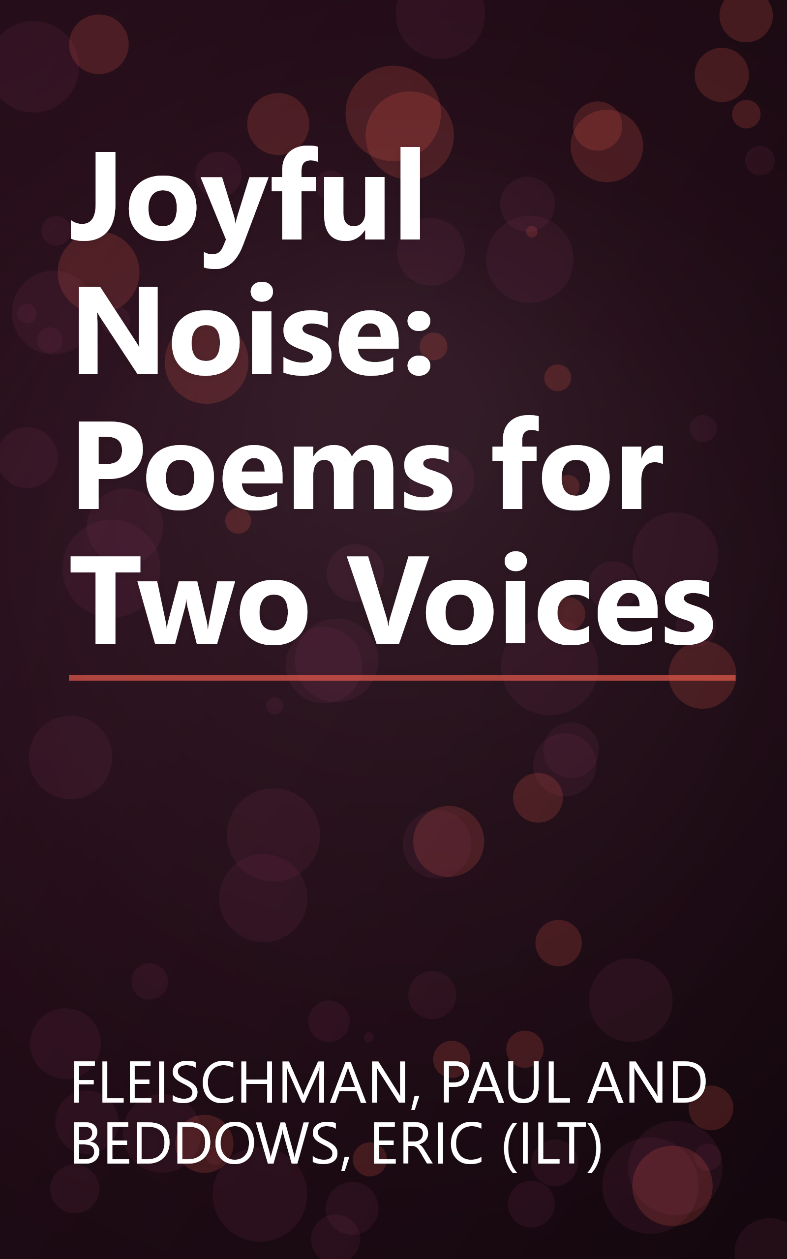 Joyful Noise: Poems for Two Voices book cover