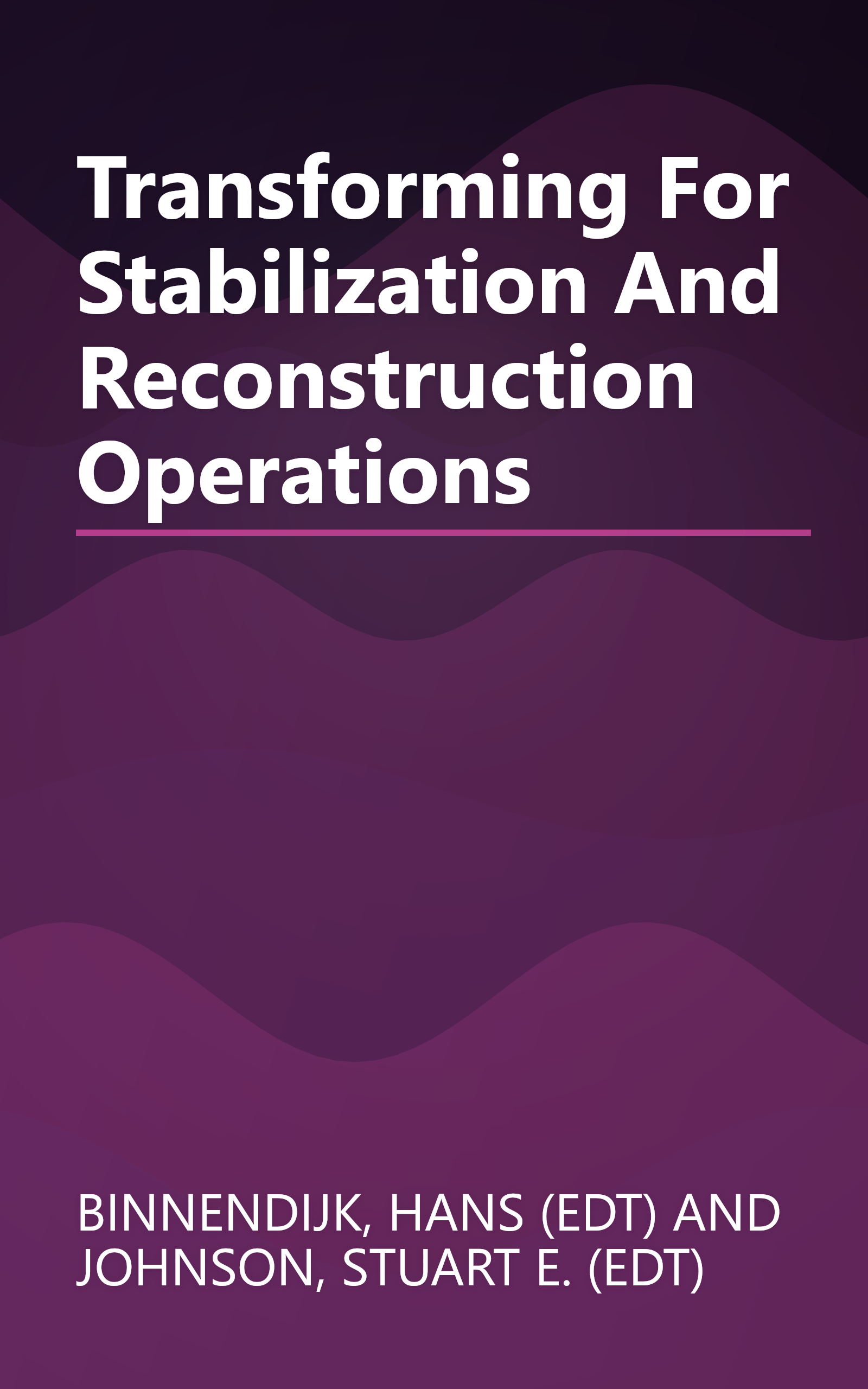 Transforming For Stabilization And Reconstruction Operations book cover