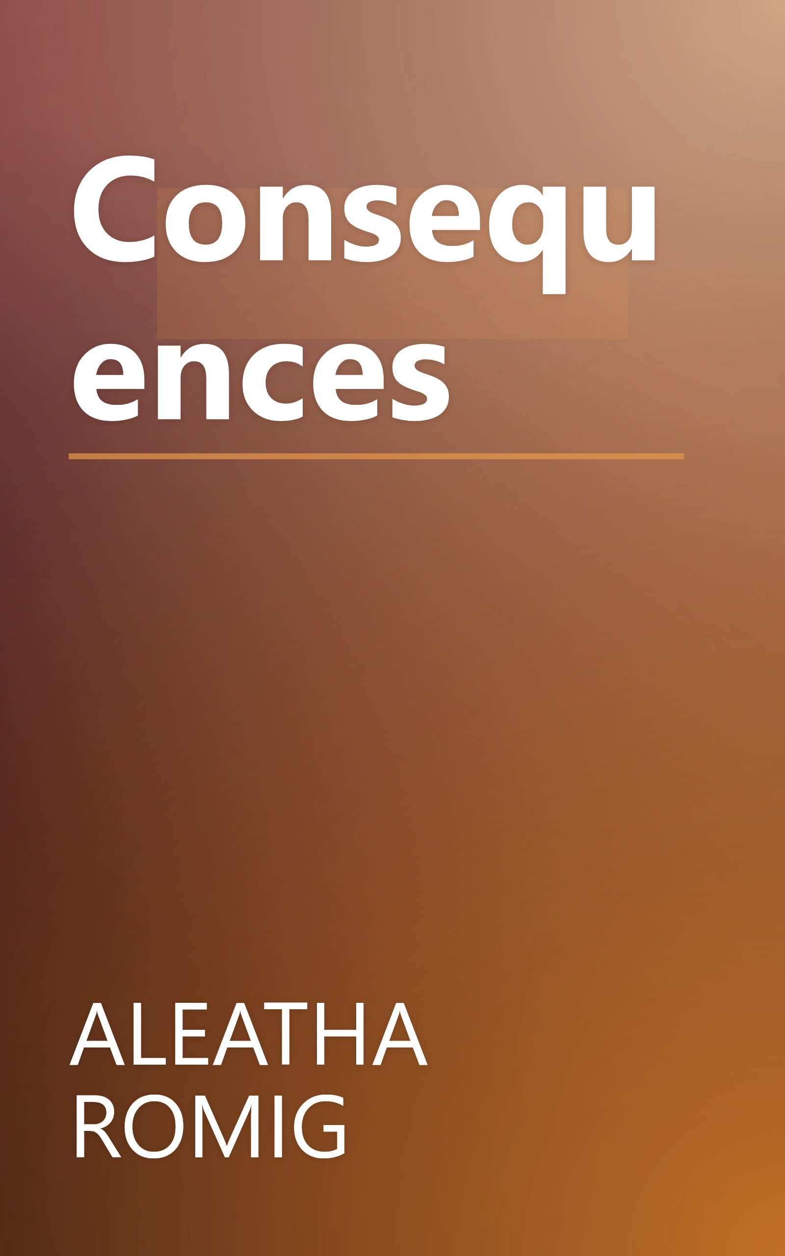 Consequences book cover