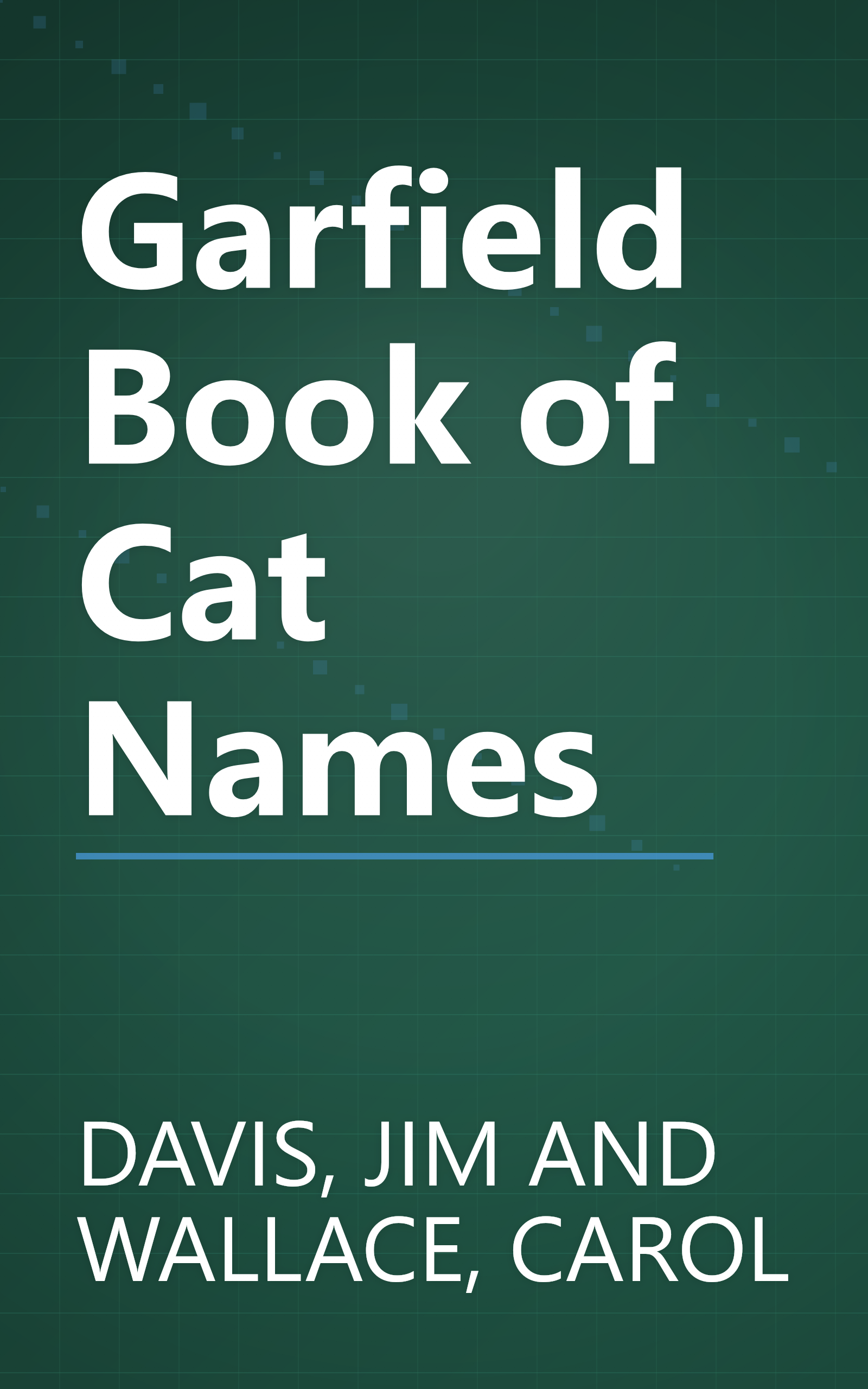 Garfield Book of Cat Names book cover