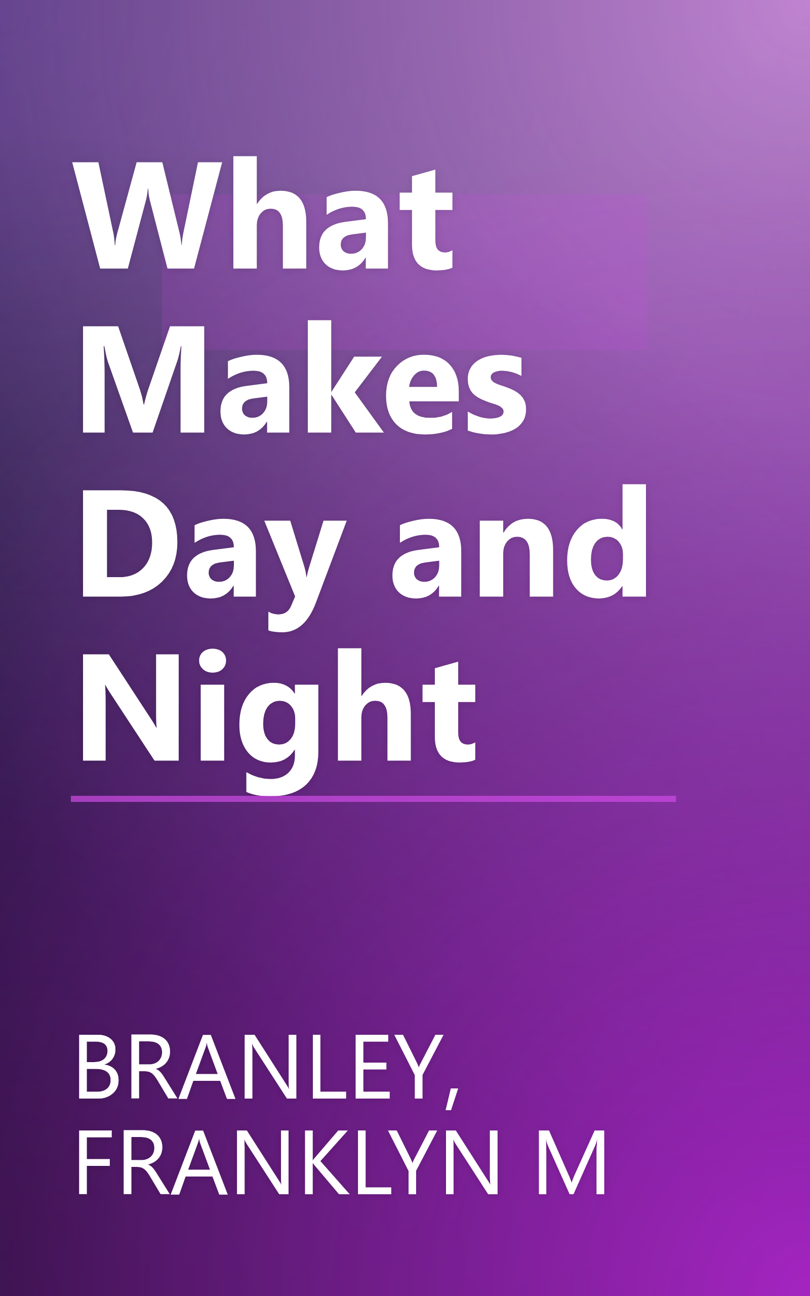 What Makes Day and Night book cover
