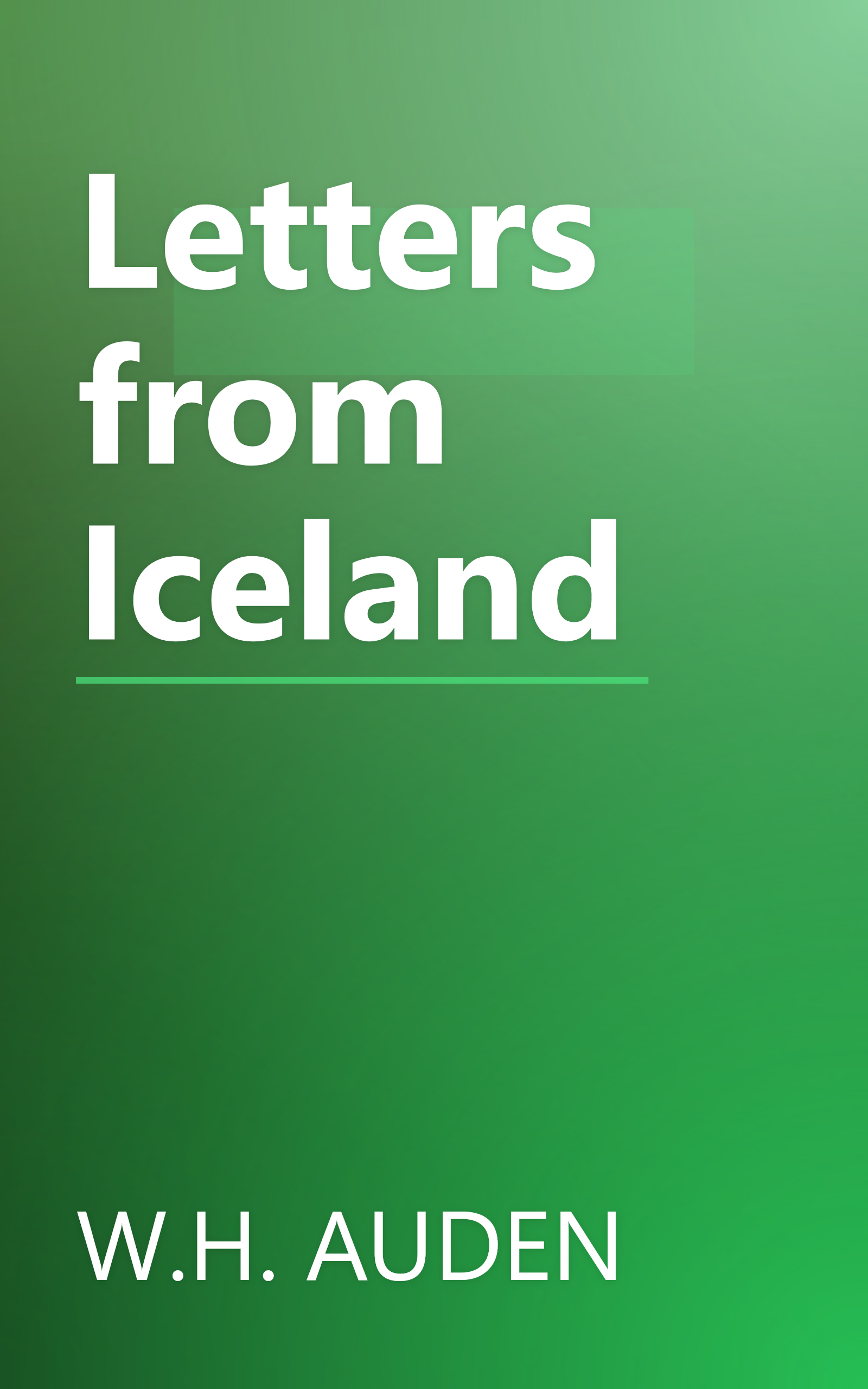 Letters from Iceland book cover