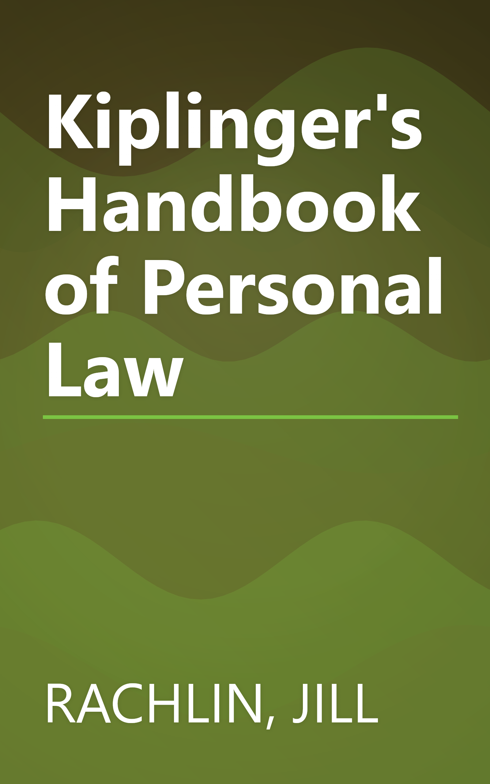 Kiplinger's Handbook of Personal Law book cover