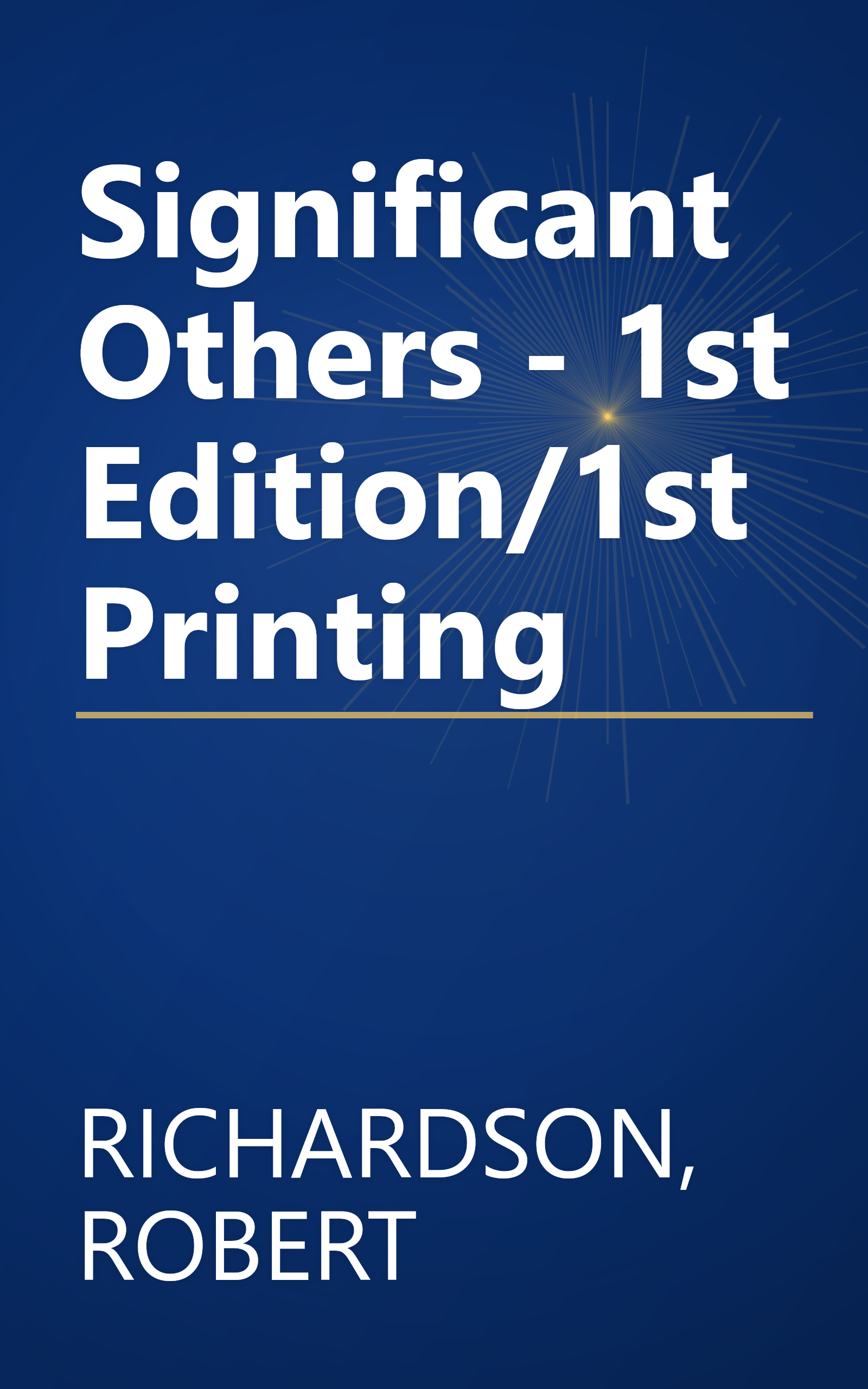 Significant Others - 1st Edition/1st Printing book cover