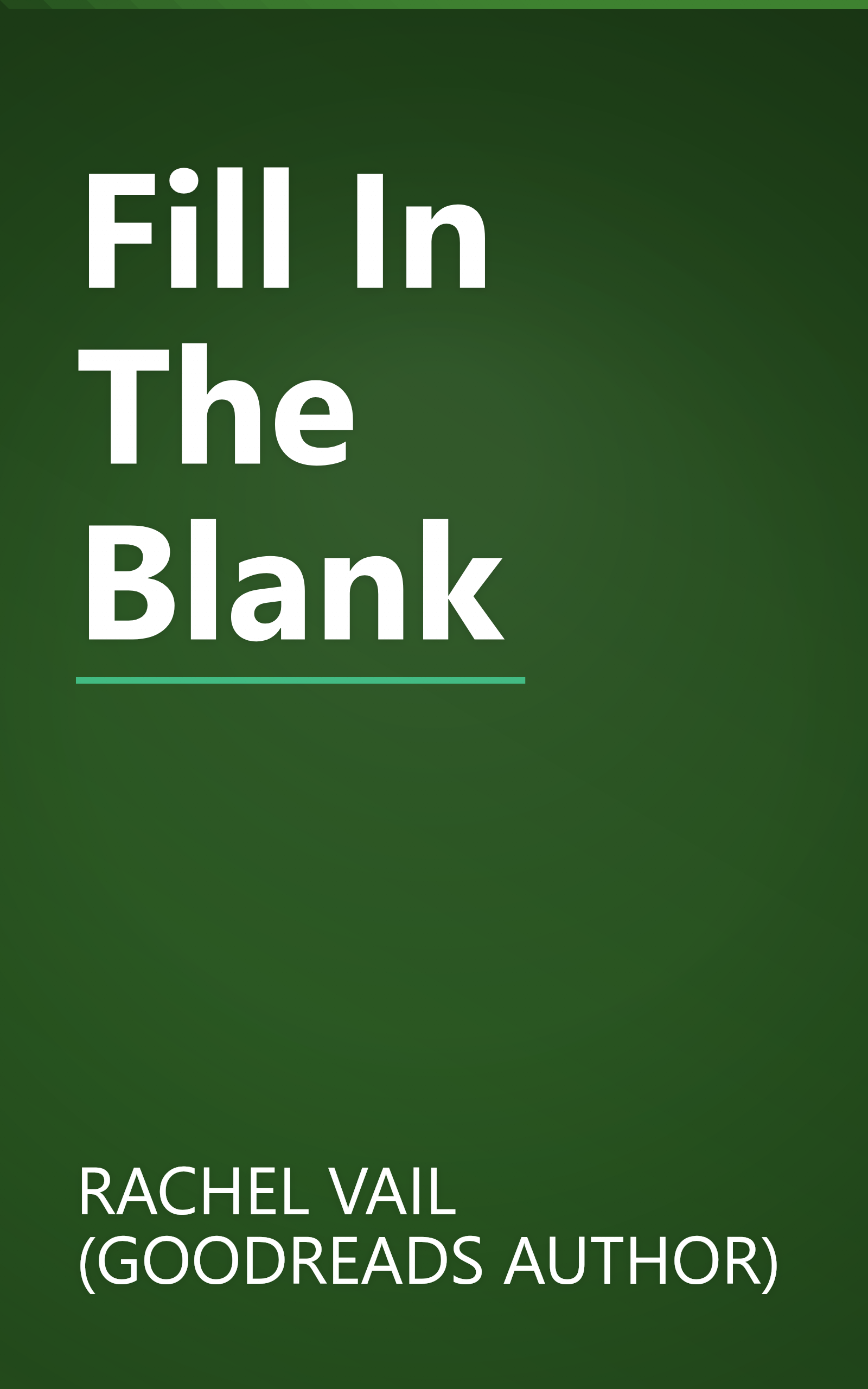Fill In The Blank book cover